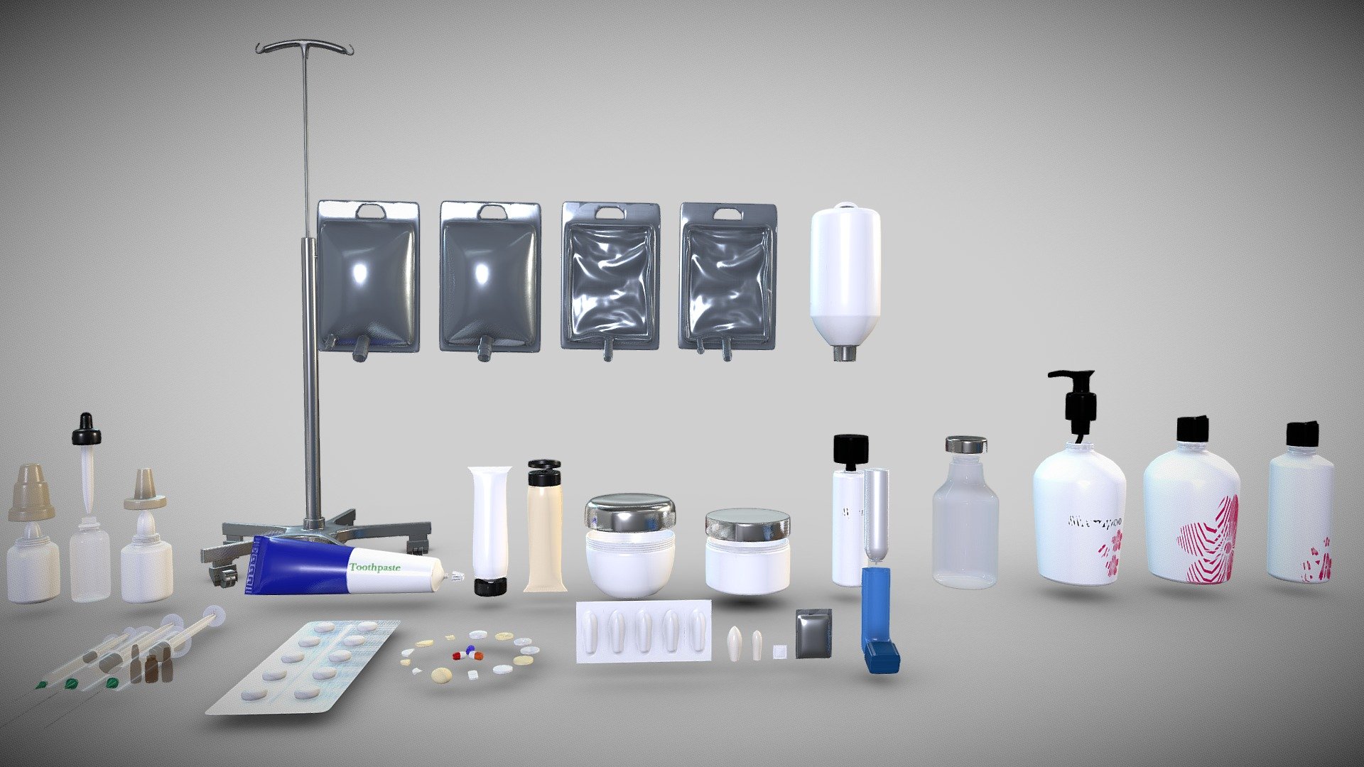 Drug Set - Buy Royalty Free 3D model by Sets & Kits (@Setsandkits ...