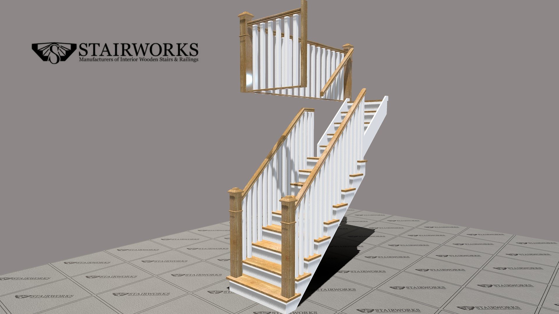 JT CUSTOM CARPENTRY_11-10-2023_STAIR DESIGN - 3D model by STW (@scottu ...