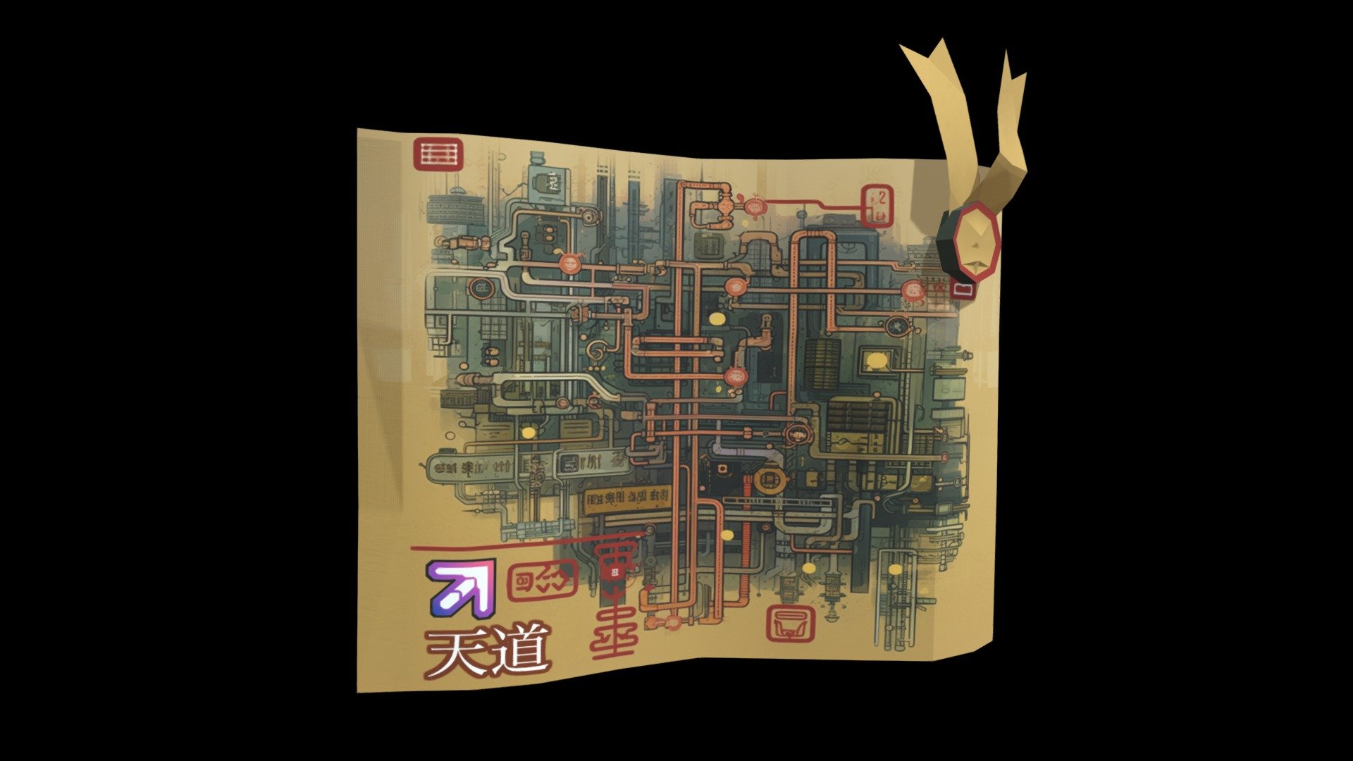 Upstreet Title Map - Download Free 3D model by m3org [e2cef9f] - Sketchfab