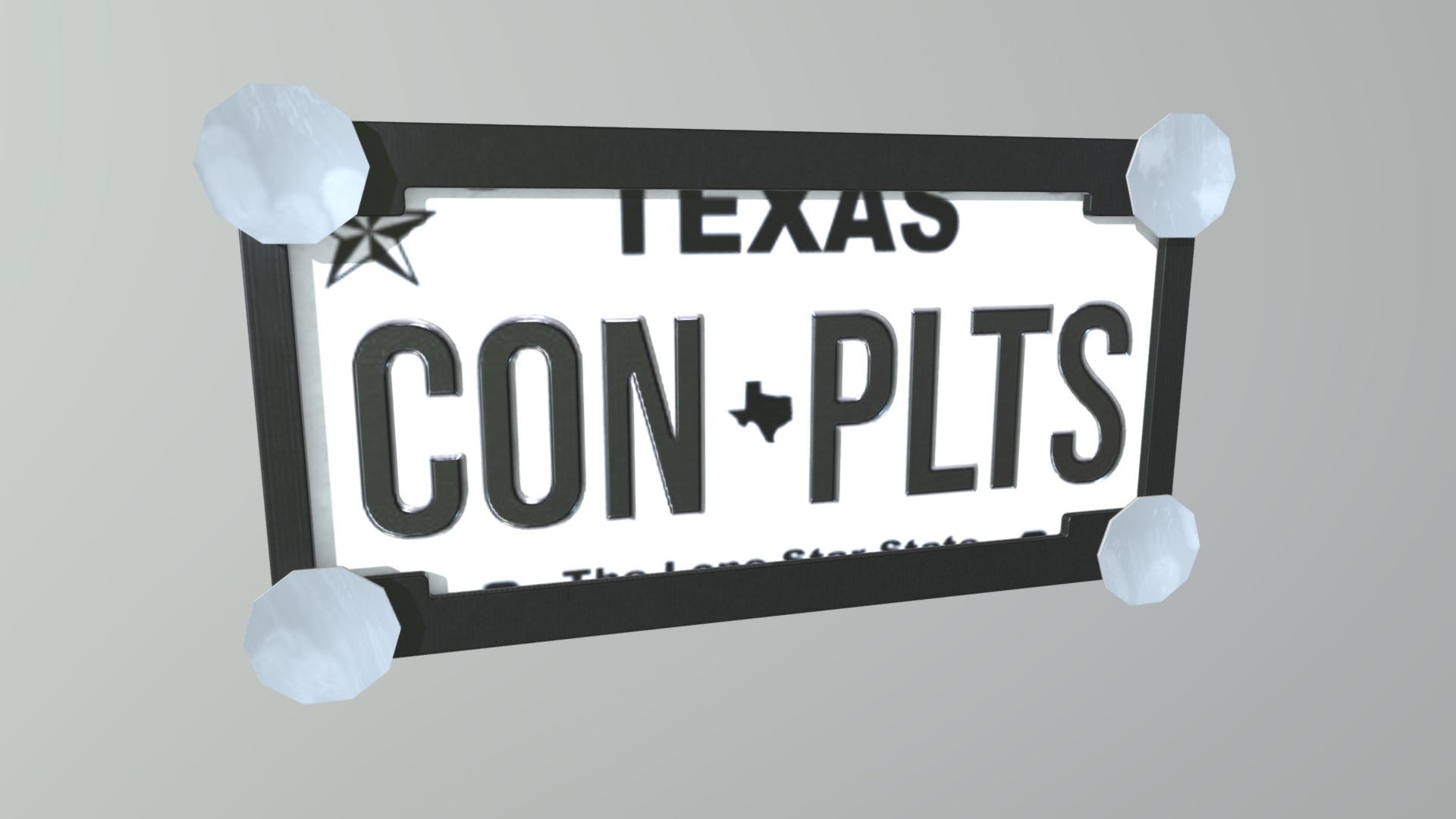 Con-Plates, the Safe License Plate Holder - 3D model by conplatesllc ...