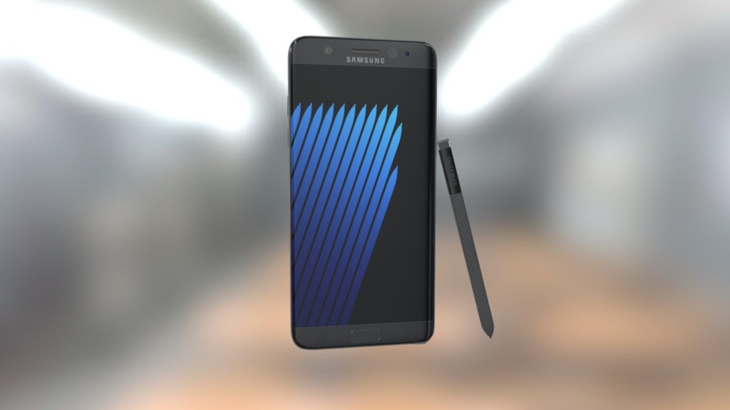 Samsung Galaxy Note 7 3d Model - Black - 3D model by UMURdesign [e2d0dbb] - Sketchfab