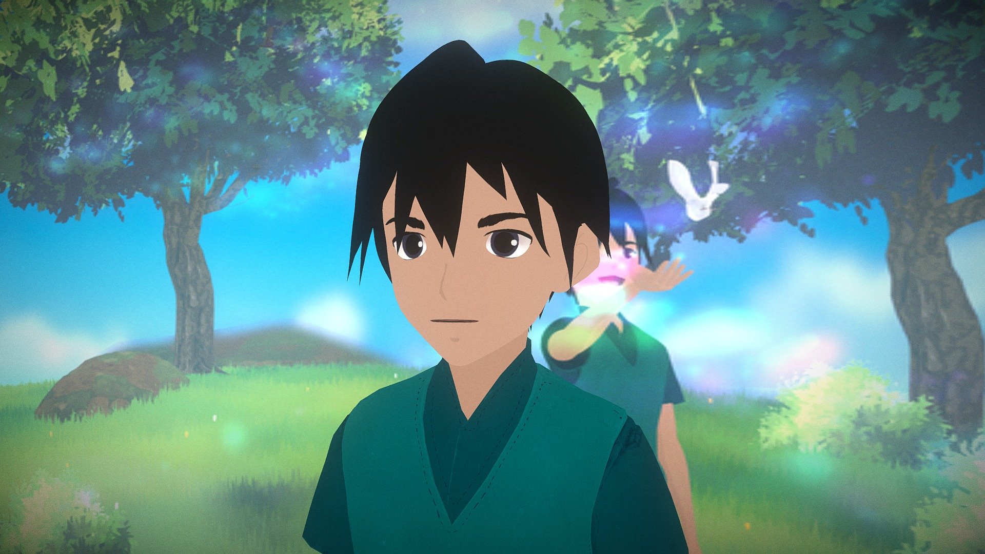 Anime/Ghibli style Boy - 3D model by ahingel [e2d237f] - Sketchfab