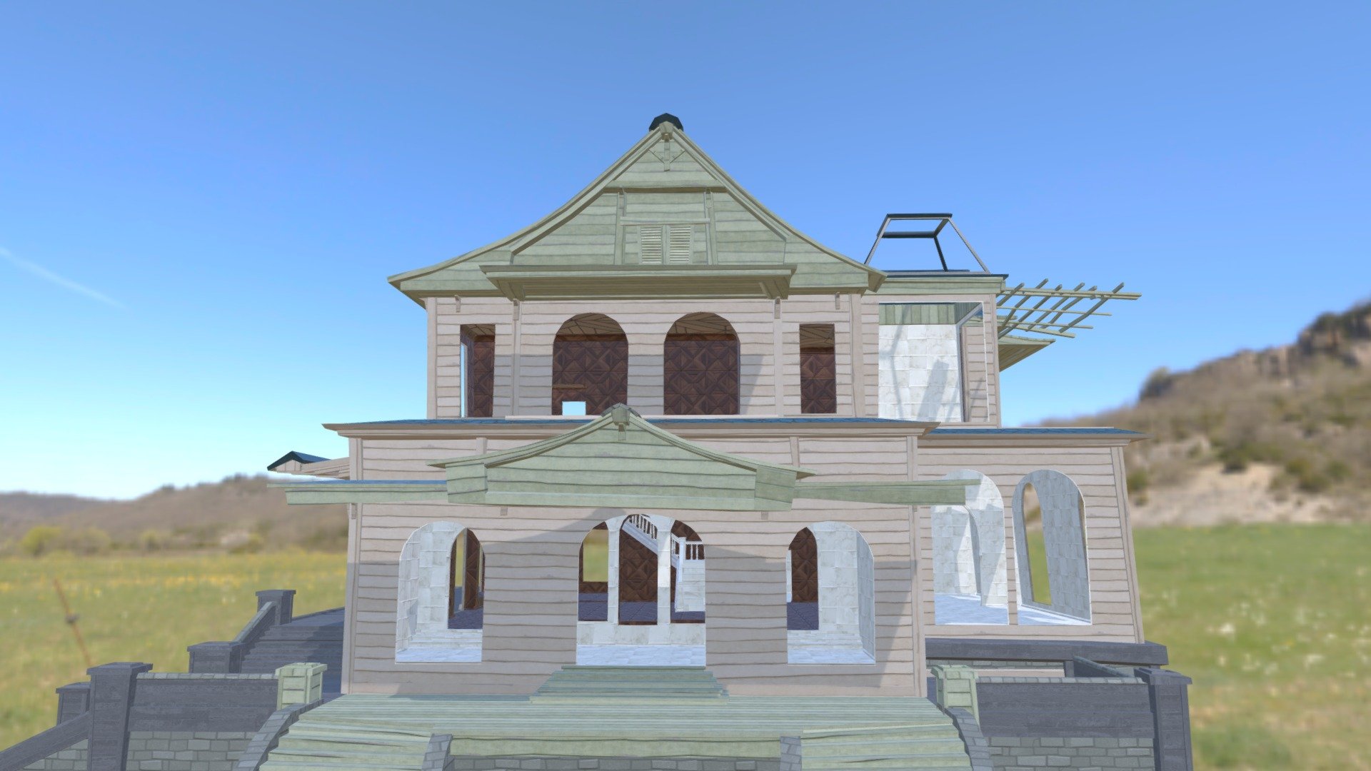 Mayor's house - Download Free 3D model by irons3th [e2d3515] - Sketchfab