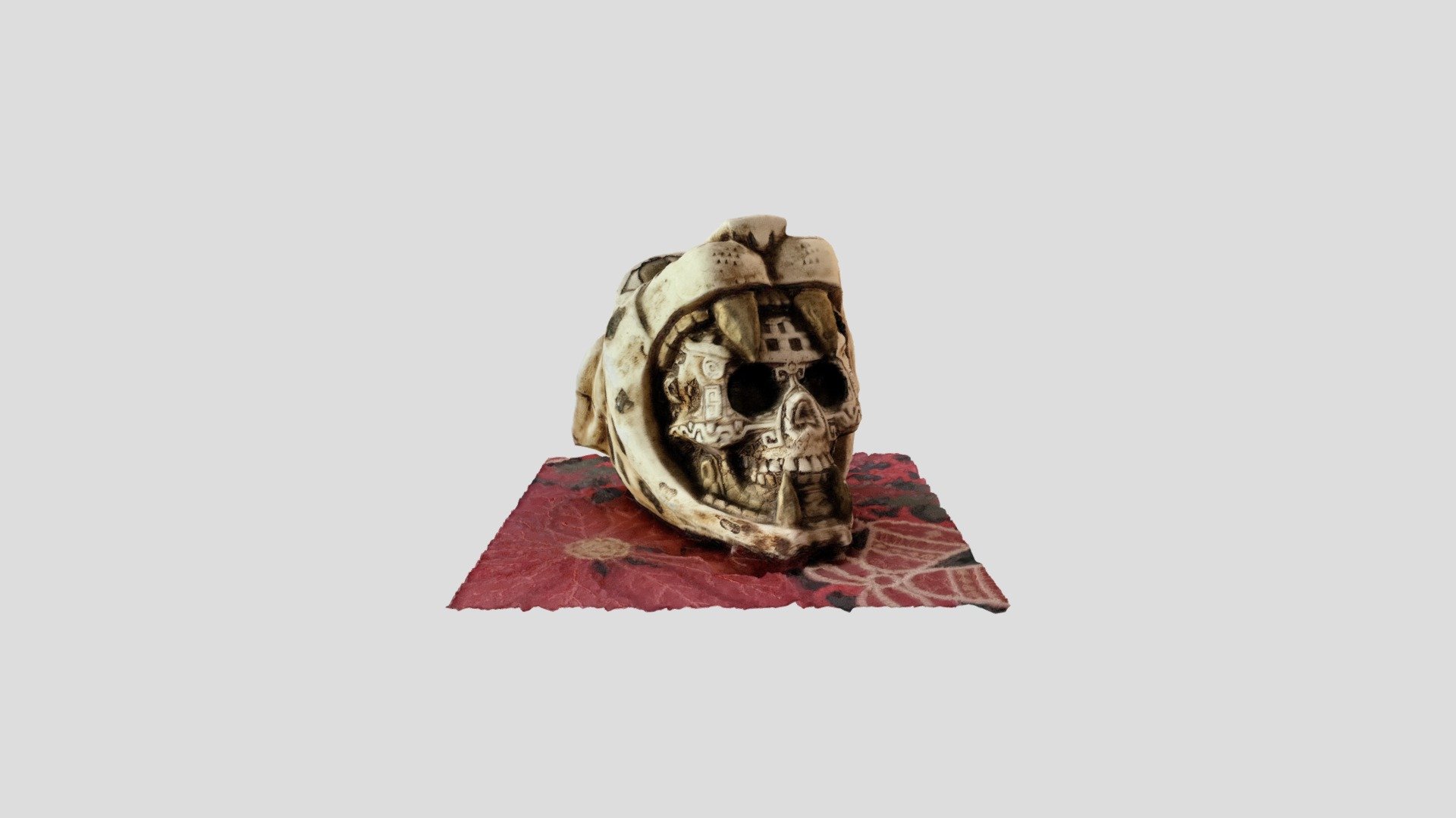 Skull azteca jaguar - Download Free 3D model by artureal64 [e2d3a3c ...