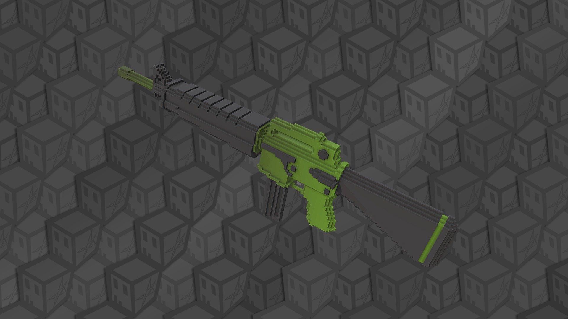 m16 green fade - 3D model by zachrywilsn | nullblox (@zachrywilsn ...