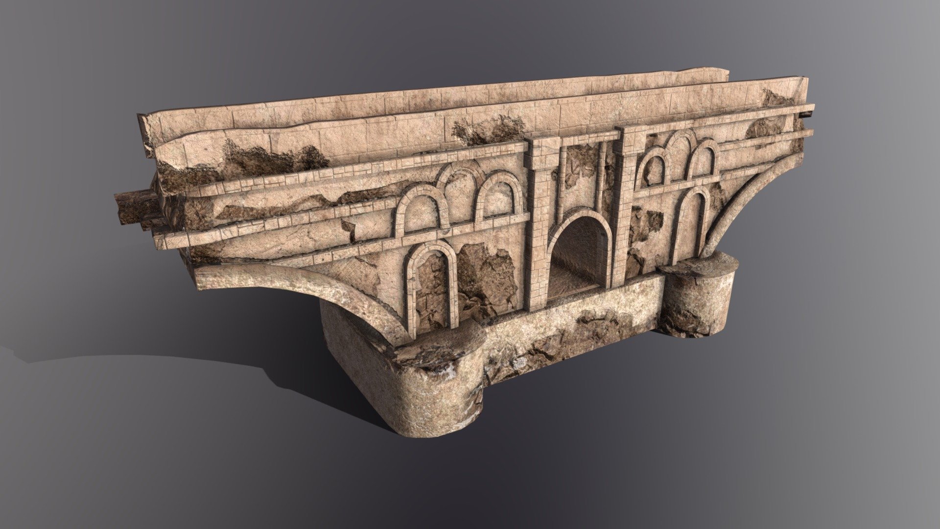 Ancient greek bridge 1 - Download Free 3D model by assetfactory ...