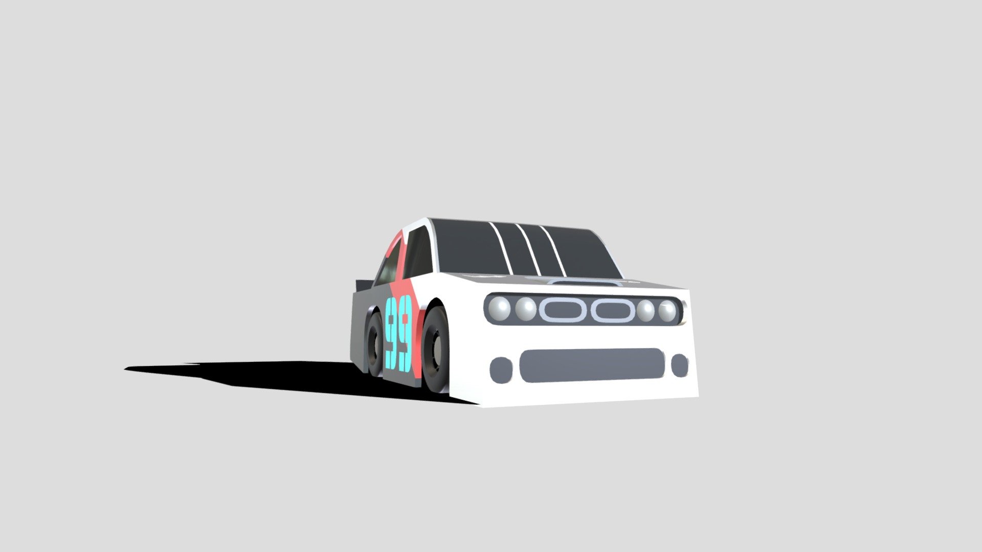 NASCAR Dodge Challenger - Download Free 3D model by NanoRay [e2d77a9 ...