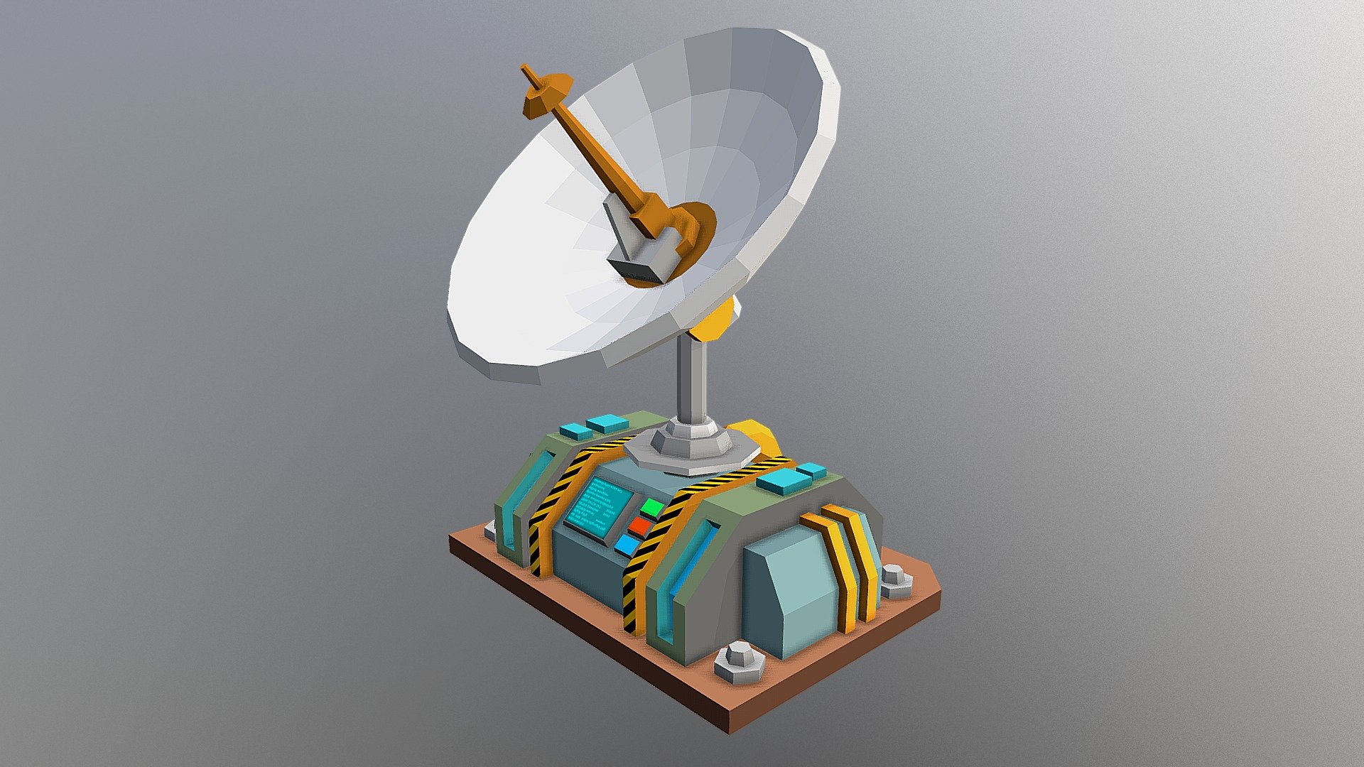 LowPoly Cartoonish Radar Module - 3D model by maxxfoos3D (@maxxfoos ...