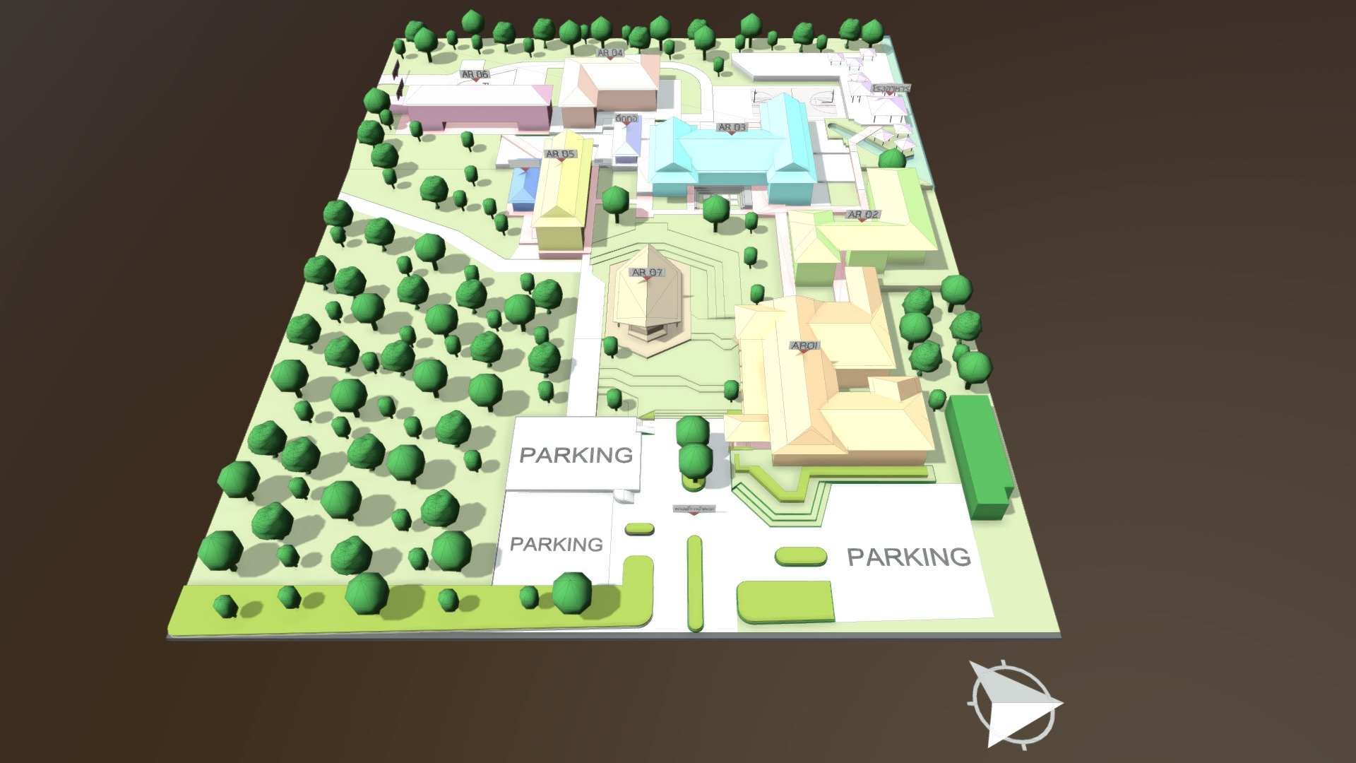 AR KKU MAP - 3D model by Pichitchai (@pichitchai.sn) [e2dac44] - Sketchfab