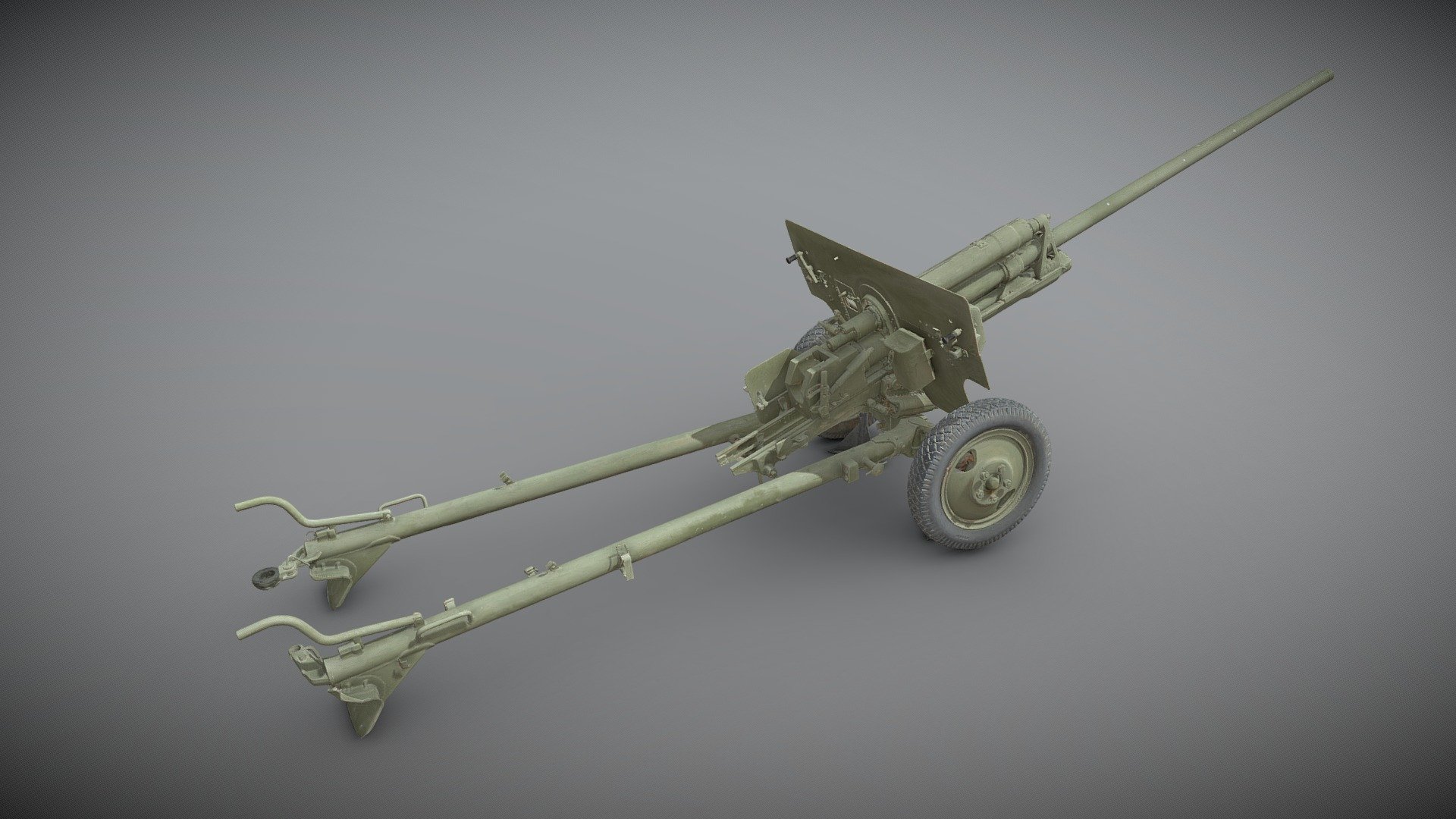 ZiS-2 - 3D model by krayczek [e2db02a] - Sketchfab