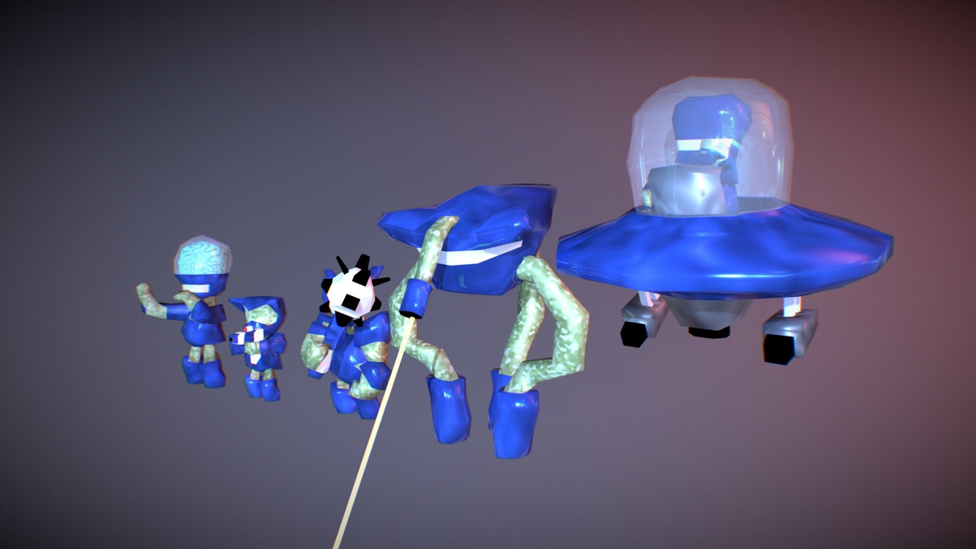 Fantasy Alien Pack - 3D model by StuartDeVille [e2dc0e8] - Sketchfab