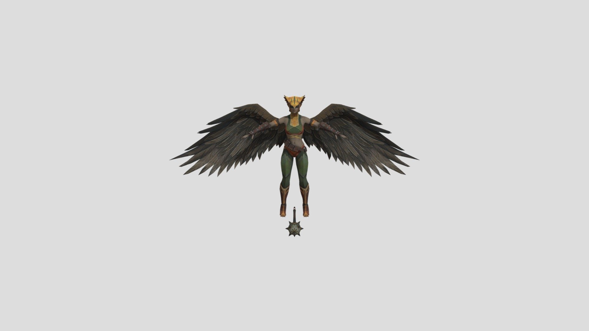 Kendra Saunders Hawkgirl - Download Free 3D model by Tigerar1 ...