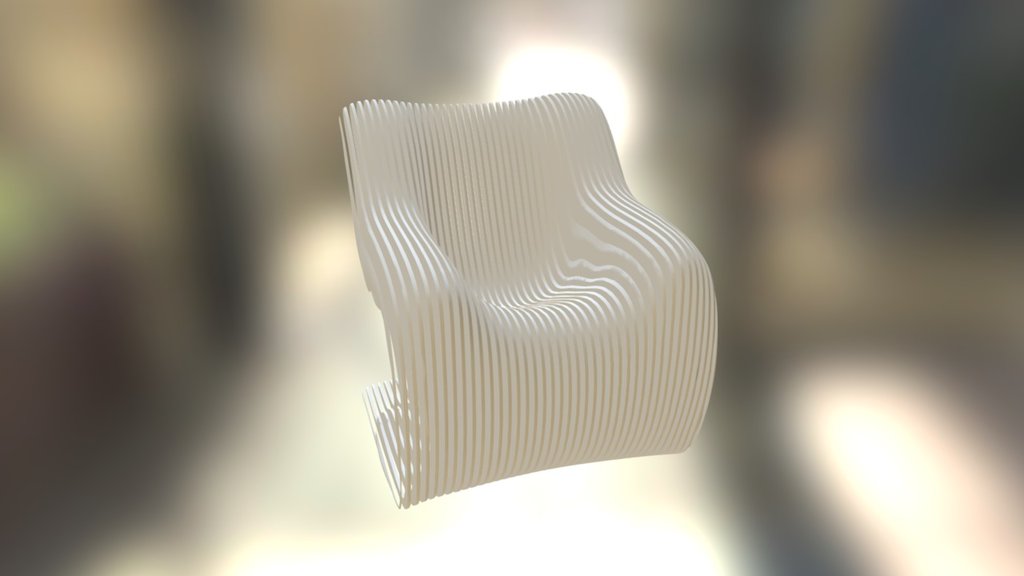 Кресло параметрика - 3D model by levious [e2dc49e] - Sketchfab