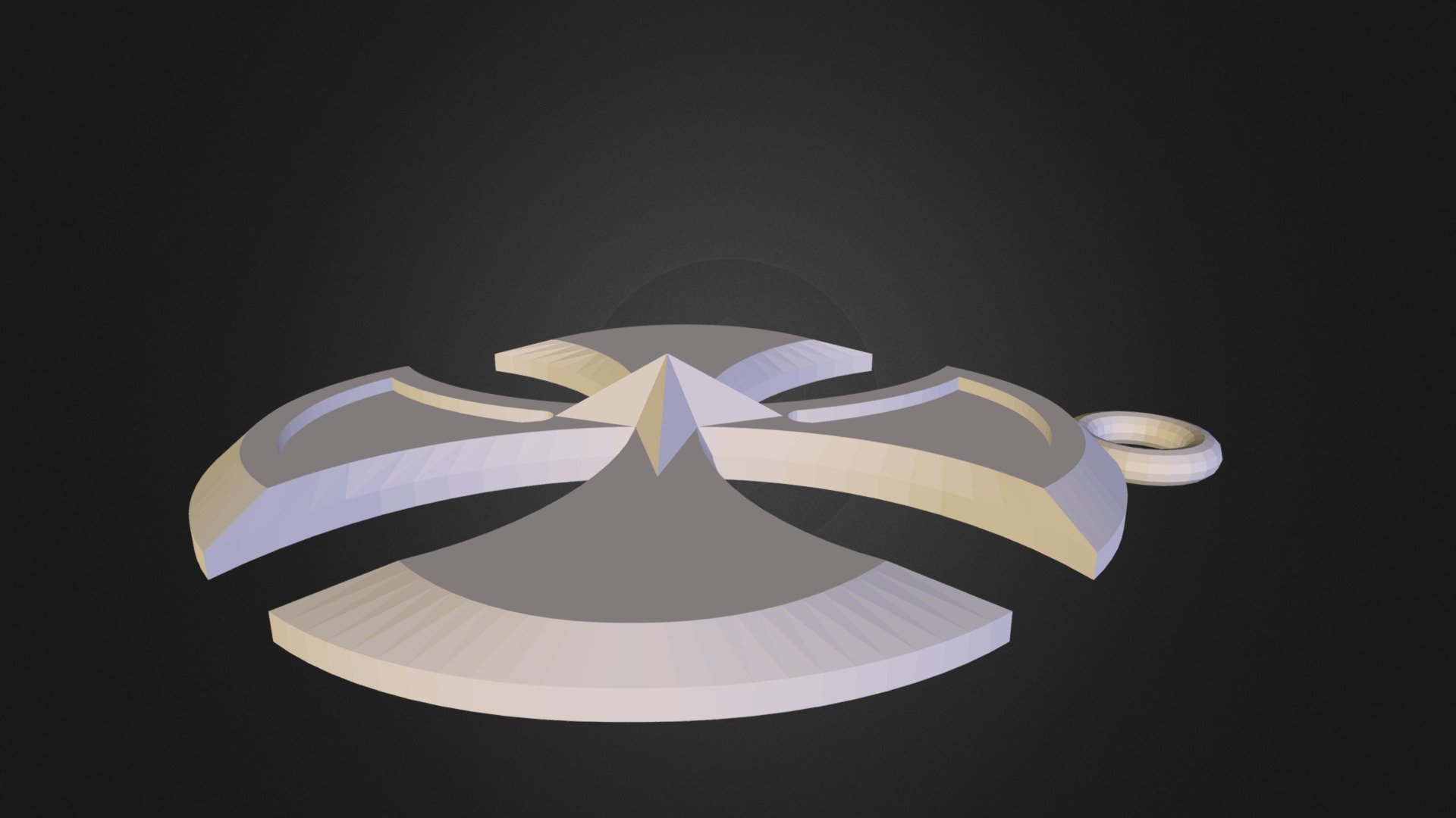 Pendant Ax Shape - 3D model by 3DCloud.company (@3dcloud) [e2dfae6 ...