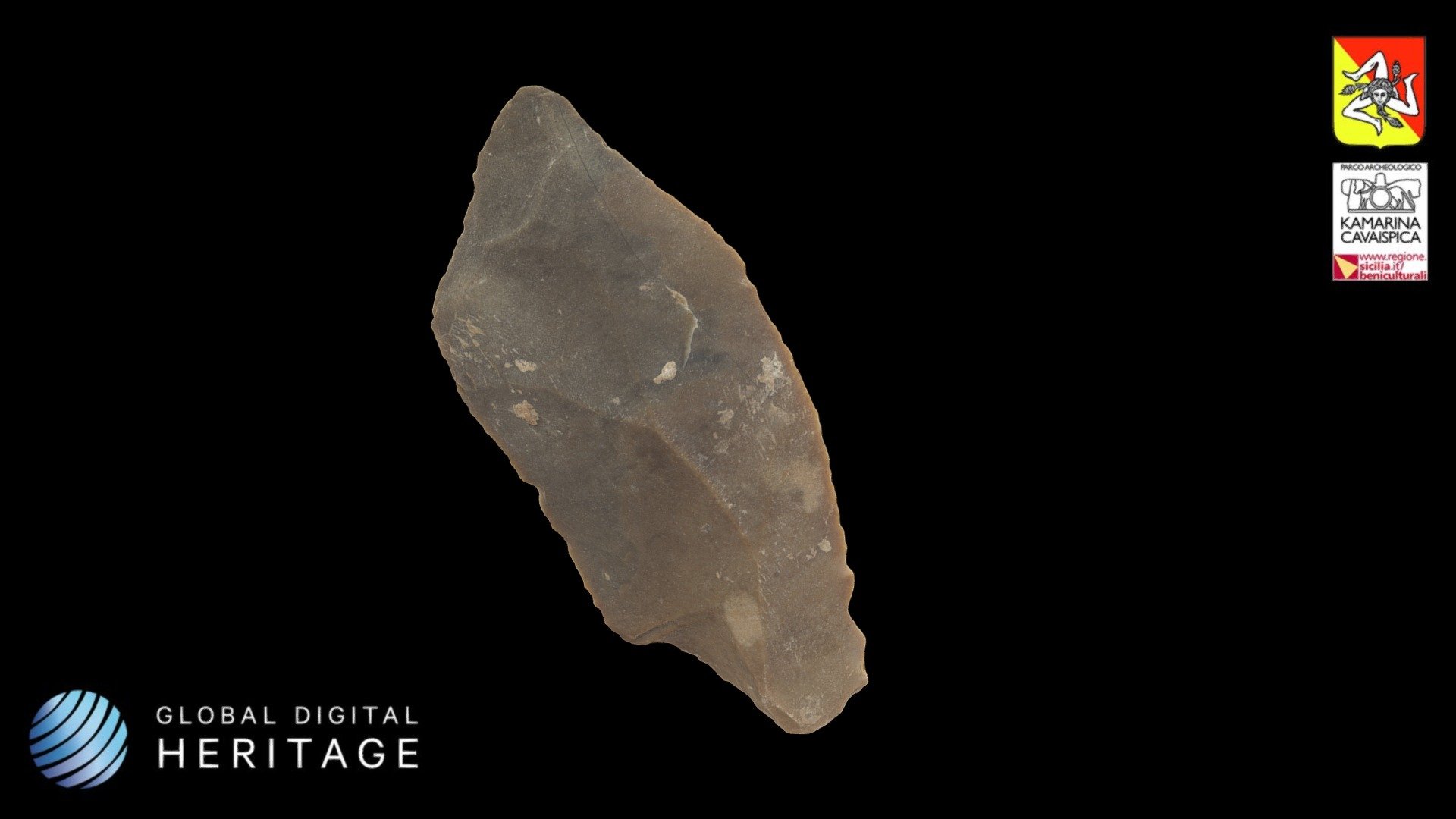 Flint blade, C.da Forche, Camerina, Sicily - Download Free 3D model by ...