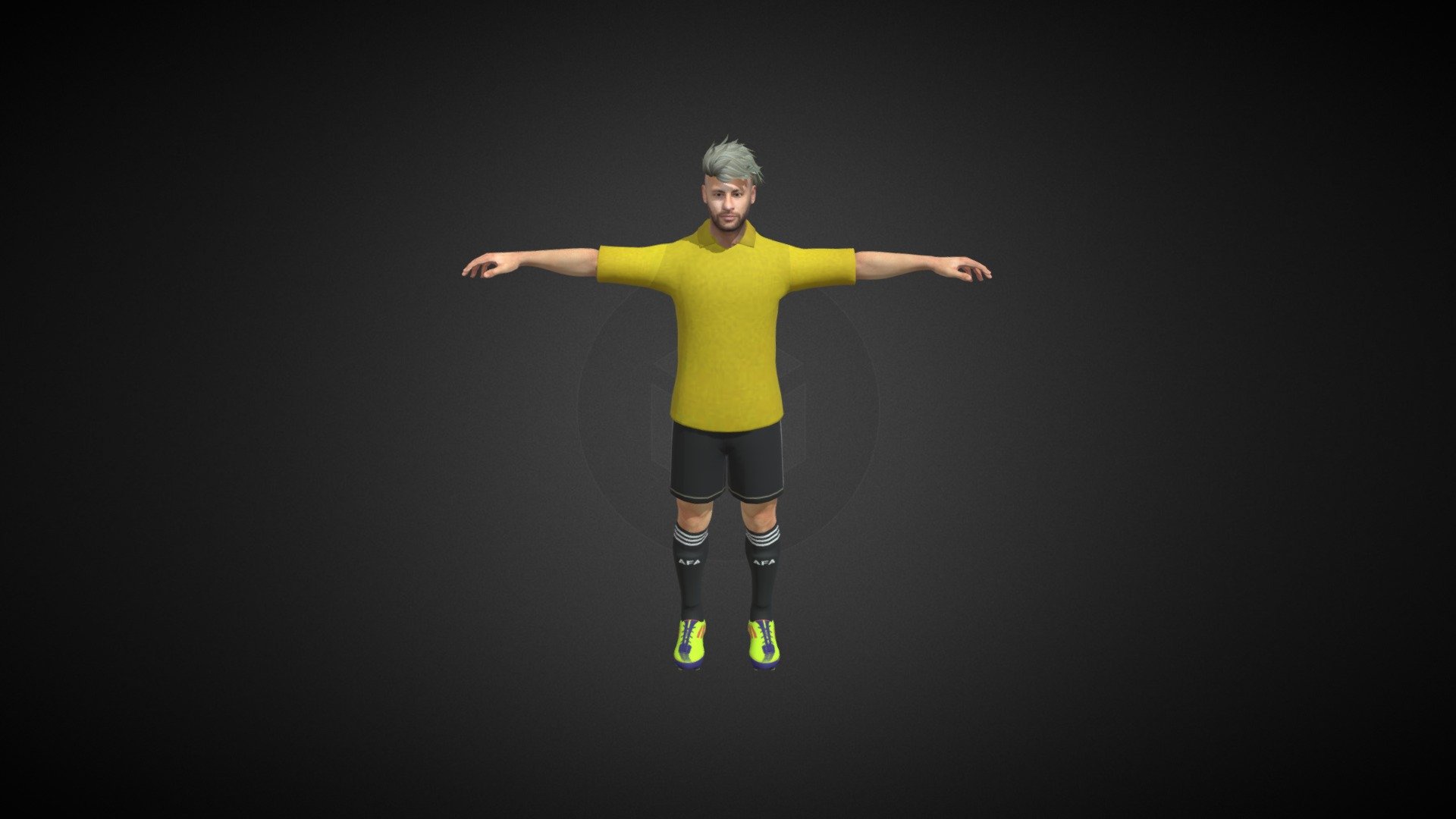 Neymar charactor model - 3D model by sikdersahib [e2e288a] - Sketchfab