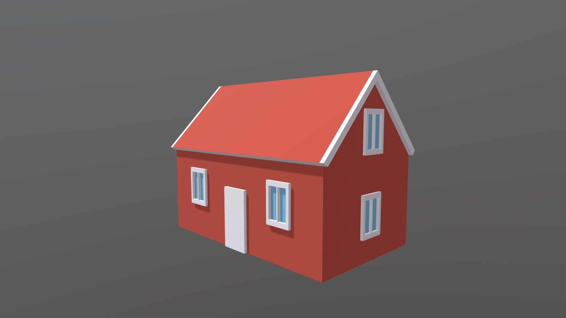 Low poly Nordic Red House - Download Free 3D model by DJ808 ...