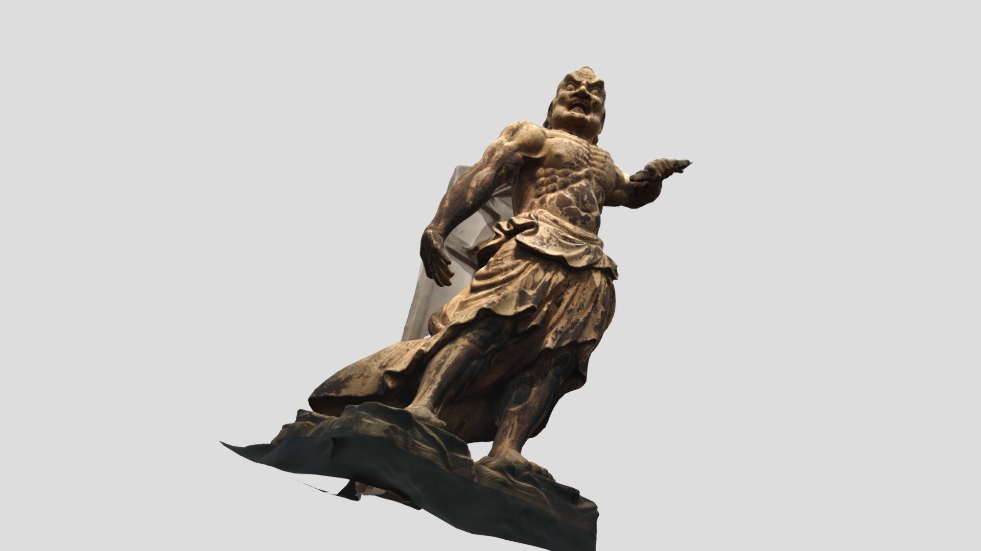 Kongo Rikishi guardian statue (A-gyoh) - Download Free 3D model by ...