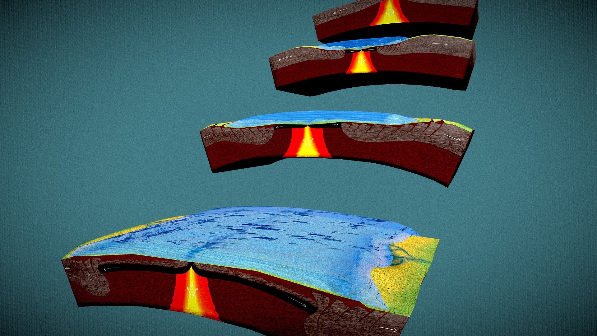 Passive Continental Margin Sediments - Download Free 3D model by ...