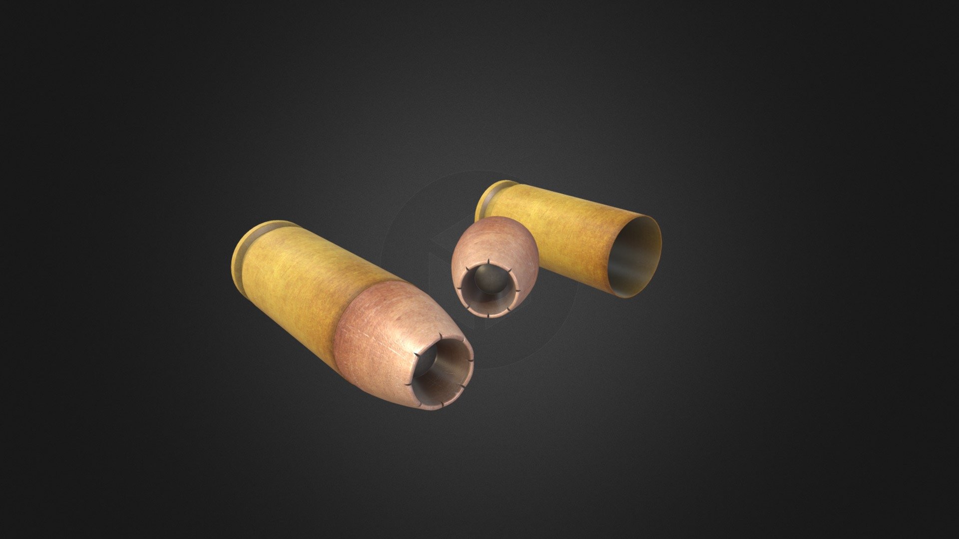 Hollow point bullet - 3D model by llllline [e2e6a52] - Sketchfab