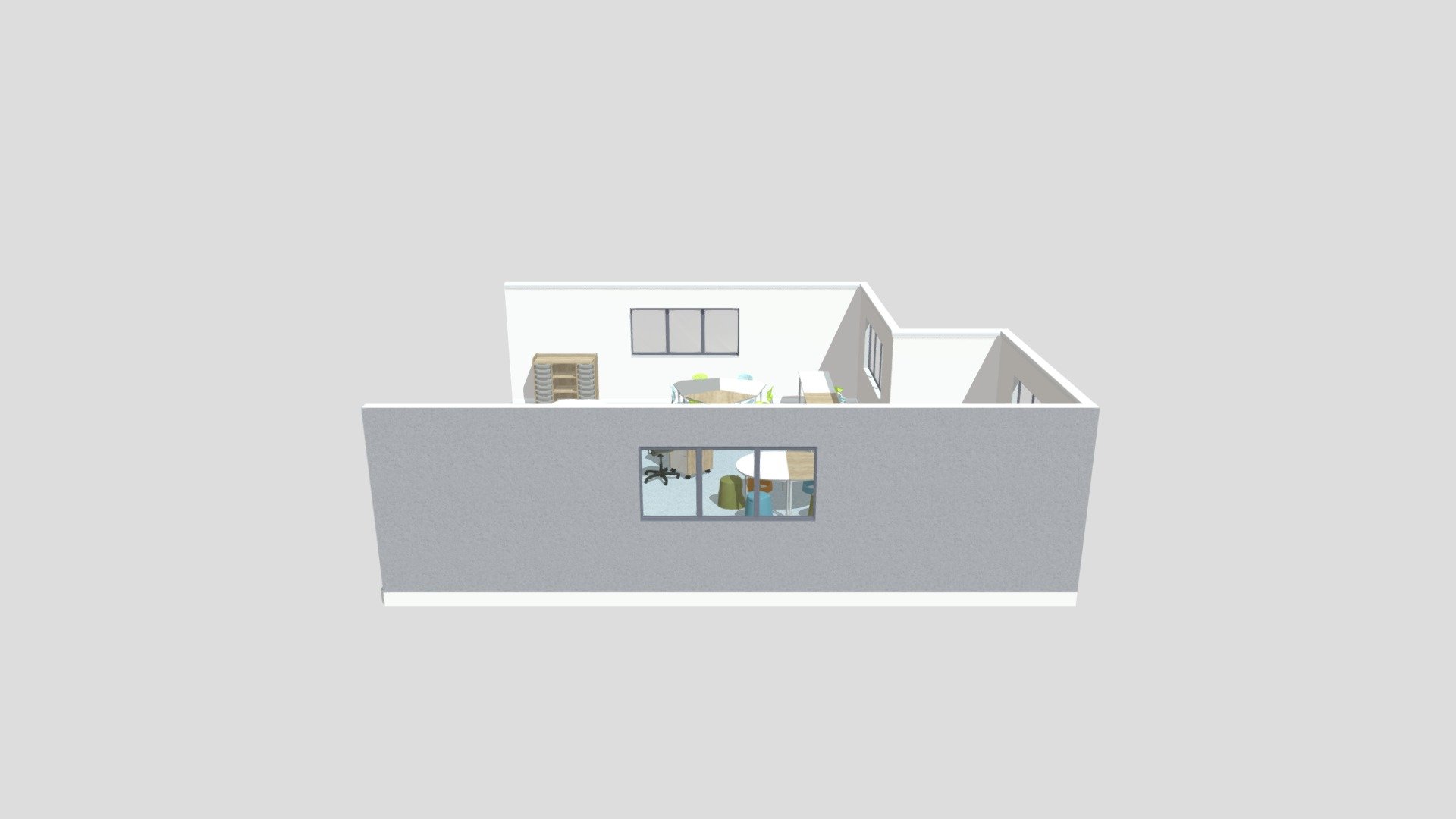 Korea International School - Spanish Classroom - 3D model by furnware ...