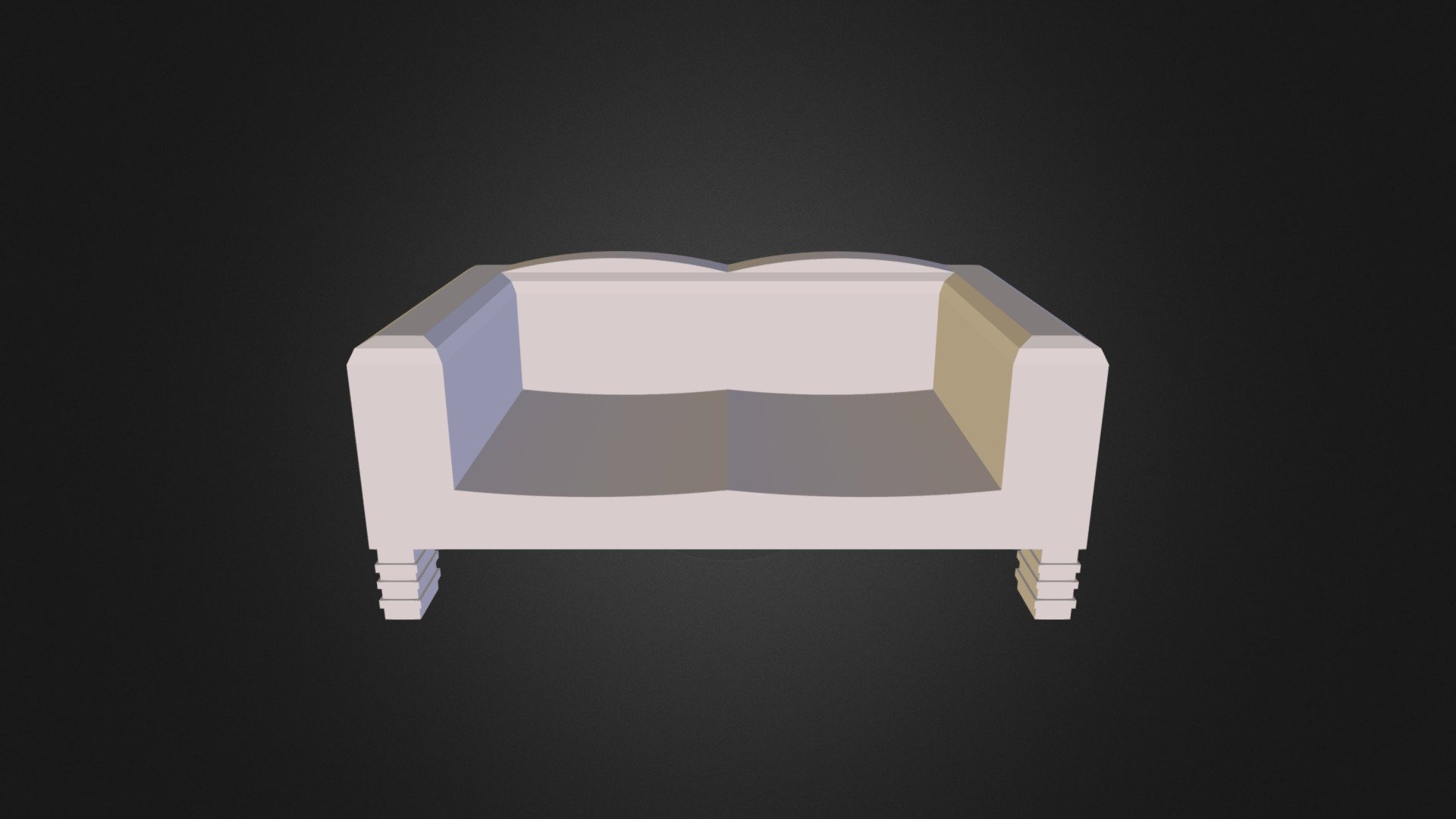 A very simple couch - 3D model by 3dindustries [e2e7d1e] - Sketchfab