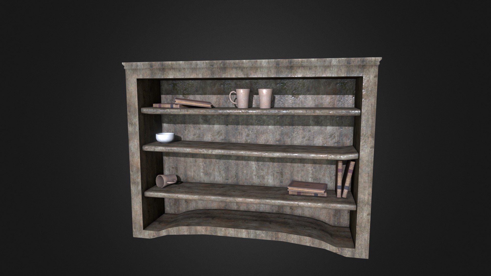 Cheap Old Shelf - Download Free 3D model by Blender3D [e2e7e61] - Sketchfab