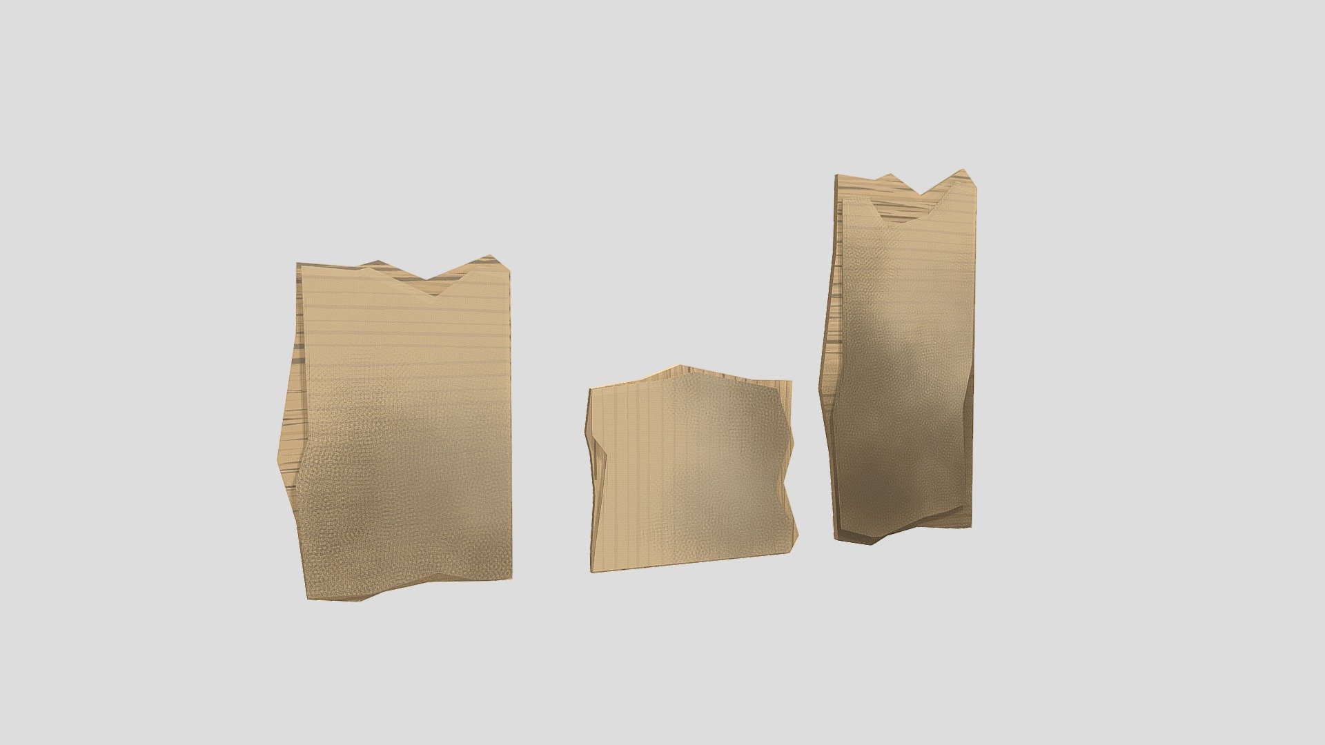 Cardboard pieces - Download Free 3D model by shadowdraak [e2e9261 ...