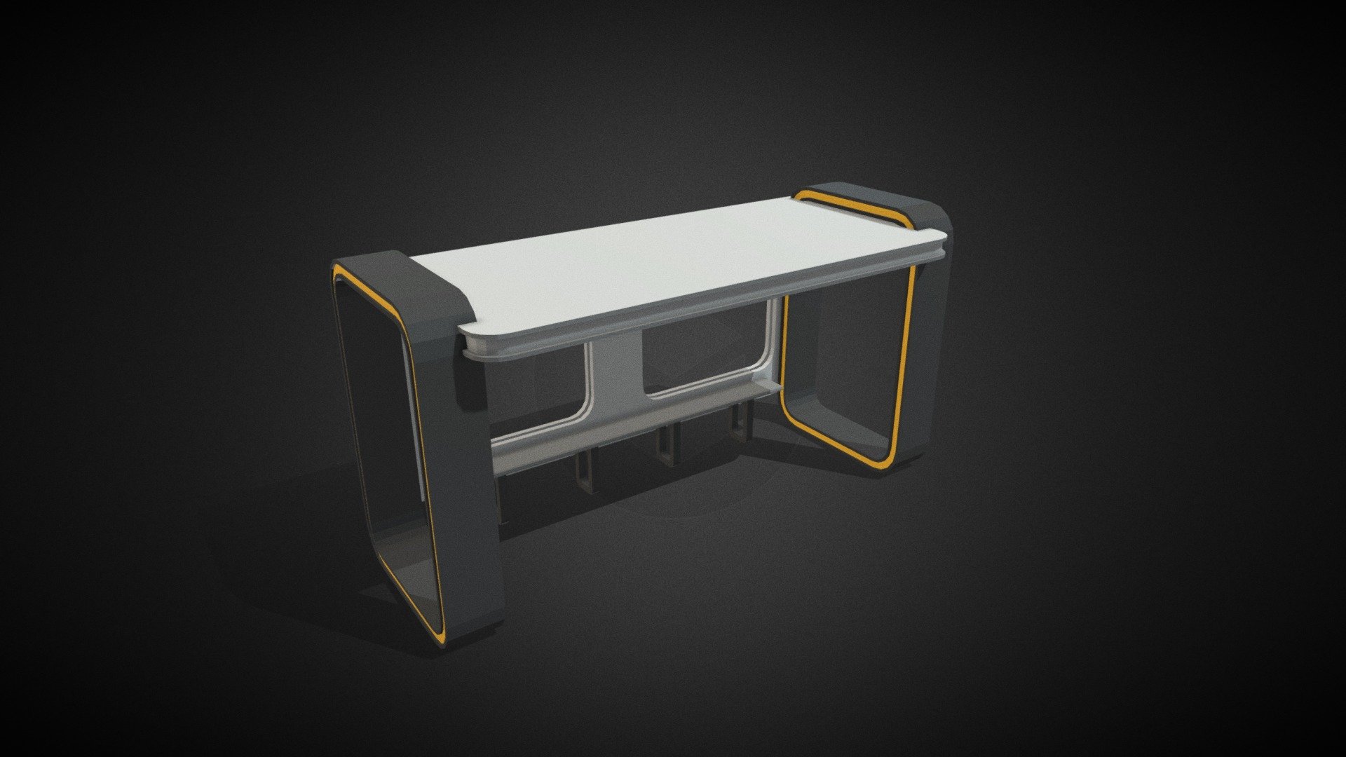 BUS SHELTER CYBERPUNK - 3D model by Checo Mx. (@checomx) [e2ea2b9 ...