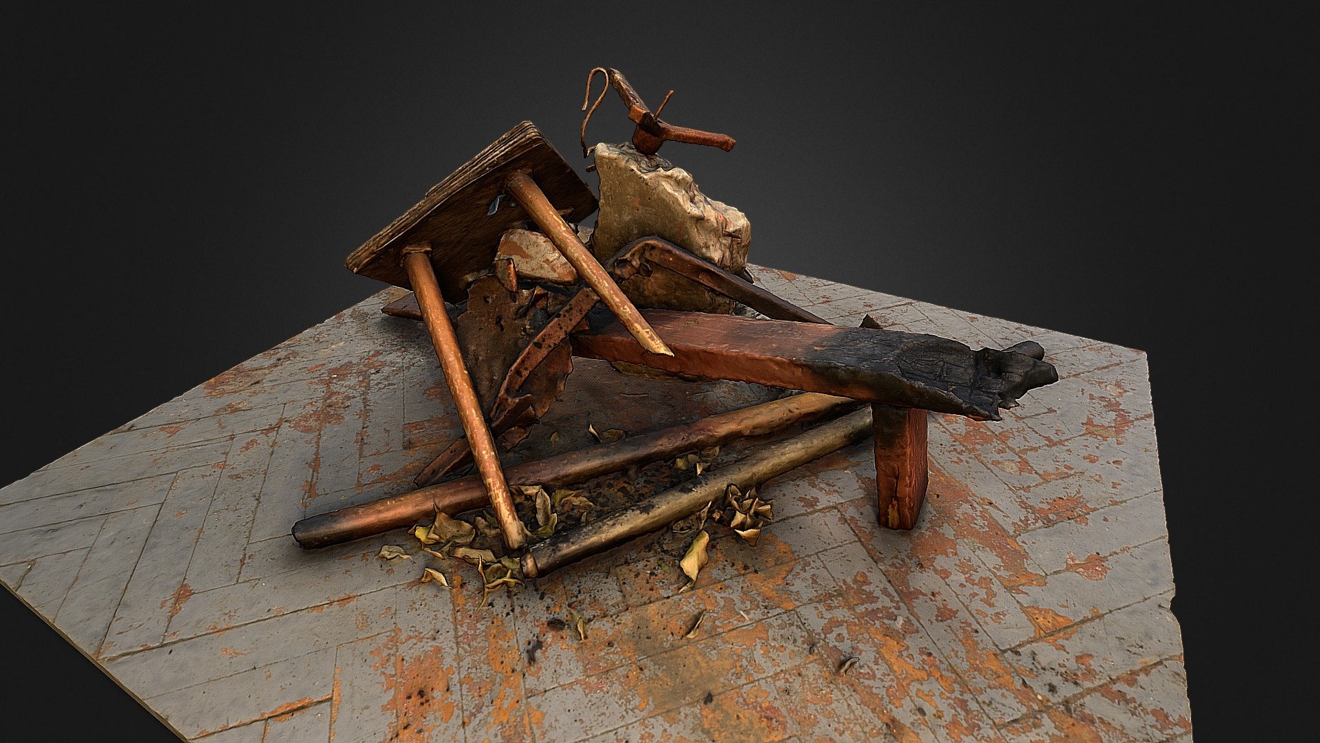 War trash from Izium (Ukraine, Donetsk region) - Download Free 3D model ...