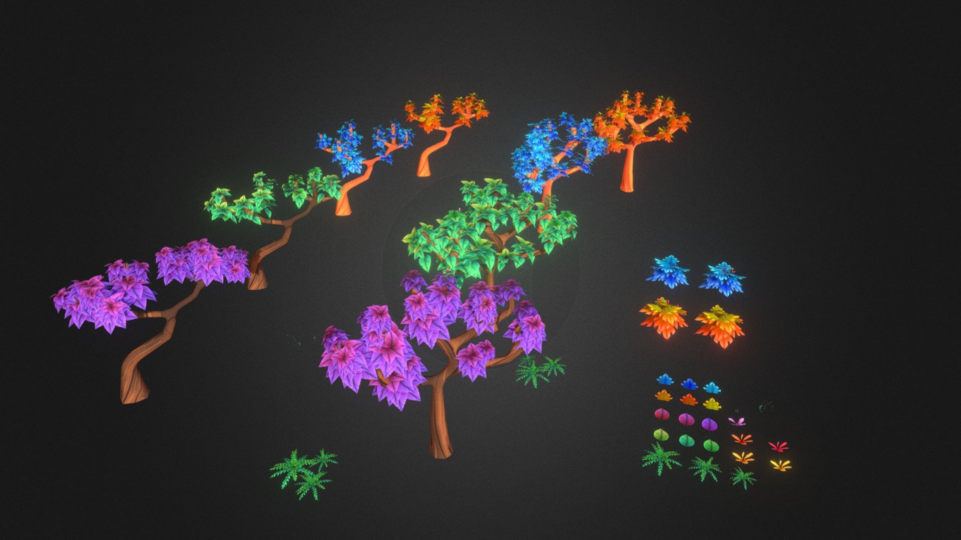 low poly forest - 3D model by mvvartworks [e2eb99b] - Sketchfab