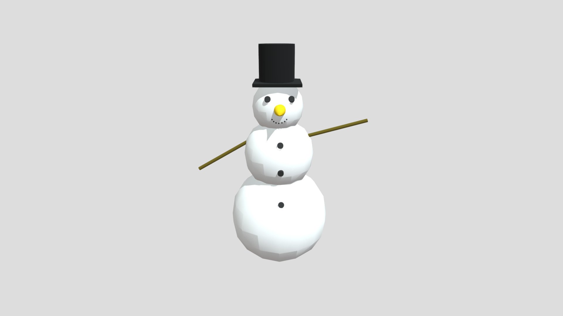 Snowman - Download Free 3D model by apbridge [e2ebb46] - Sketchfab
