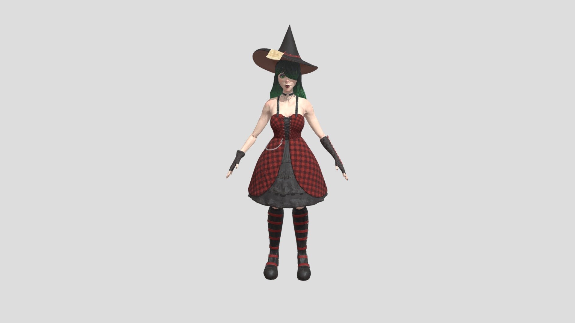 Rock Music Inspired Witch - 3D model by Angela N (@ann10158) [e2ec146 ...
