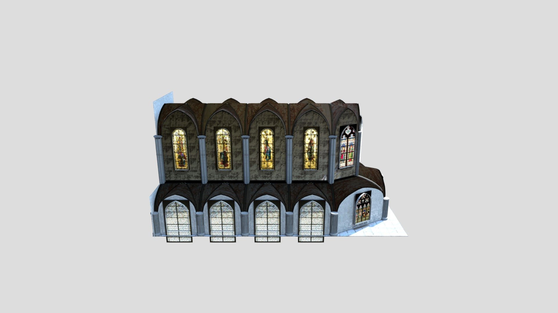 Old_church_modeling_-_interior_scene - 3D model by samuellucid [e2ec306 ...