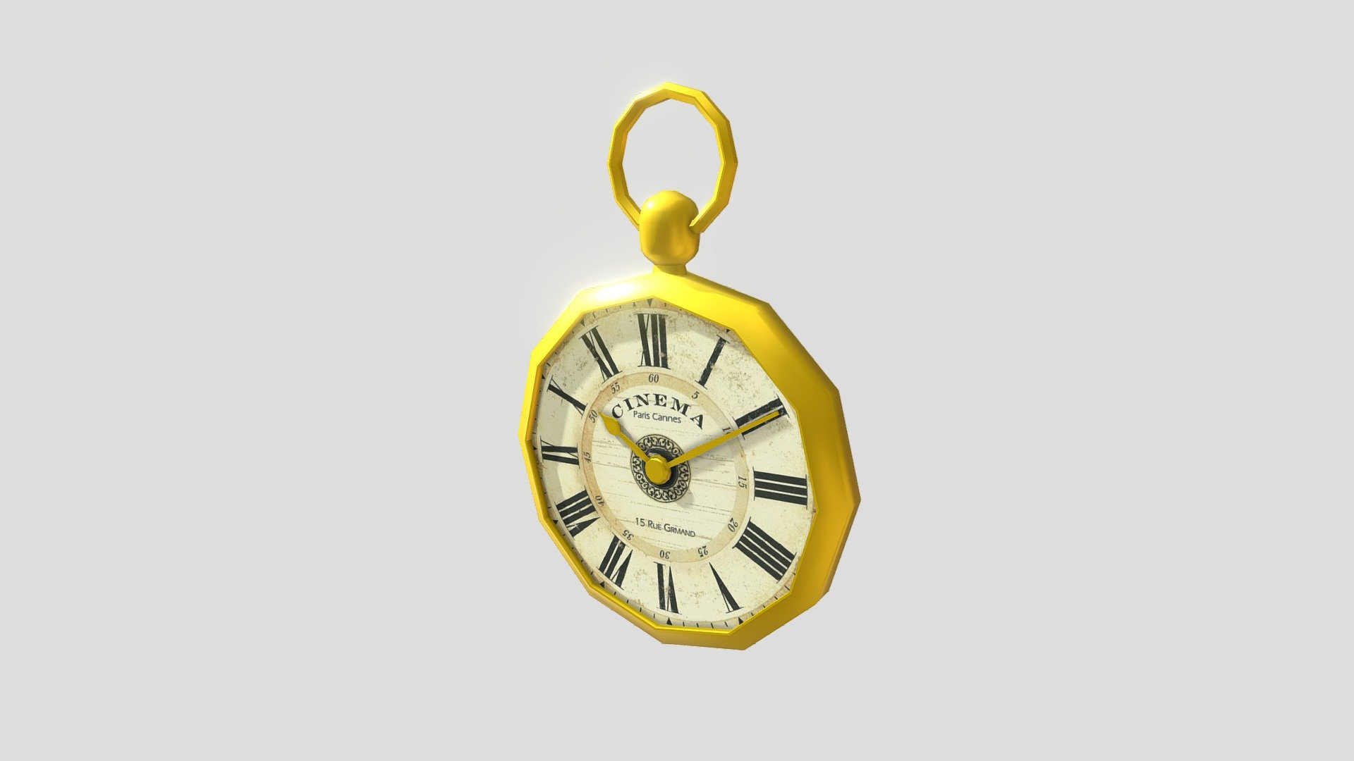 Pocket watch low poly - Download Free 3D model by Timmy Turner ...