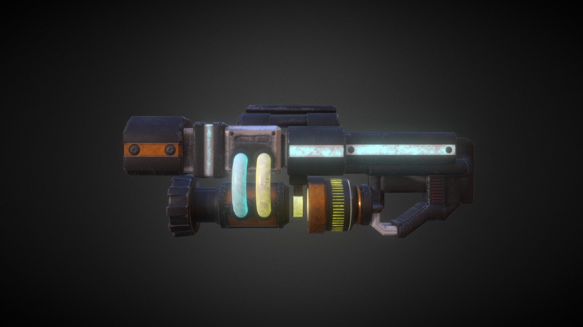 Sci - Fi Gun - 3D model by Abhiraman (@pandaboi1998) [e2ee0b2] - Sketchfab