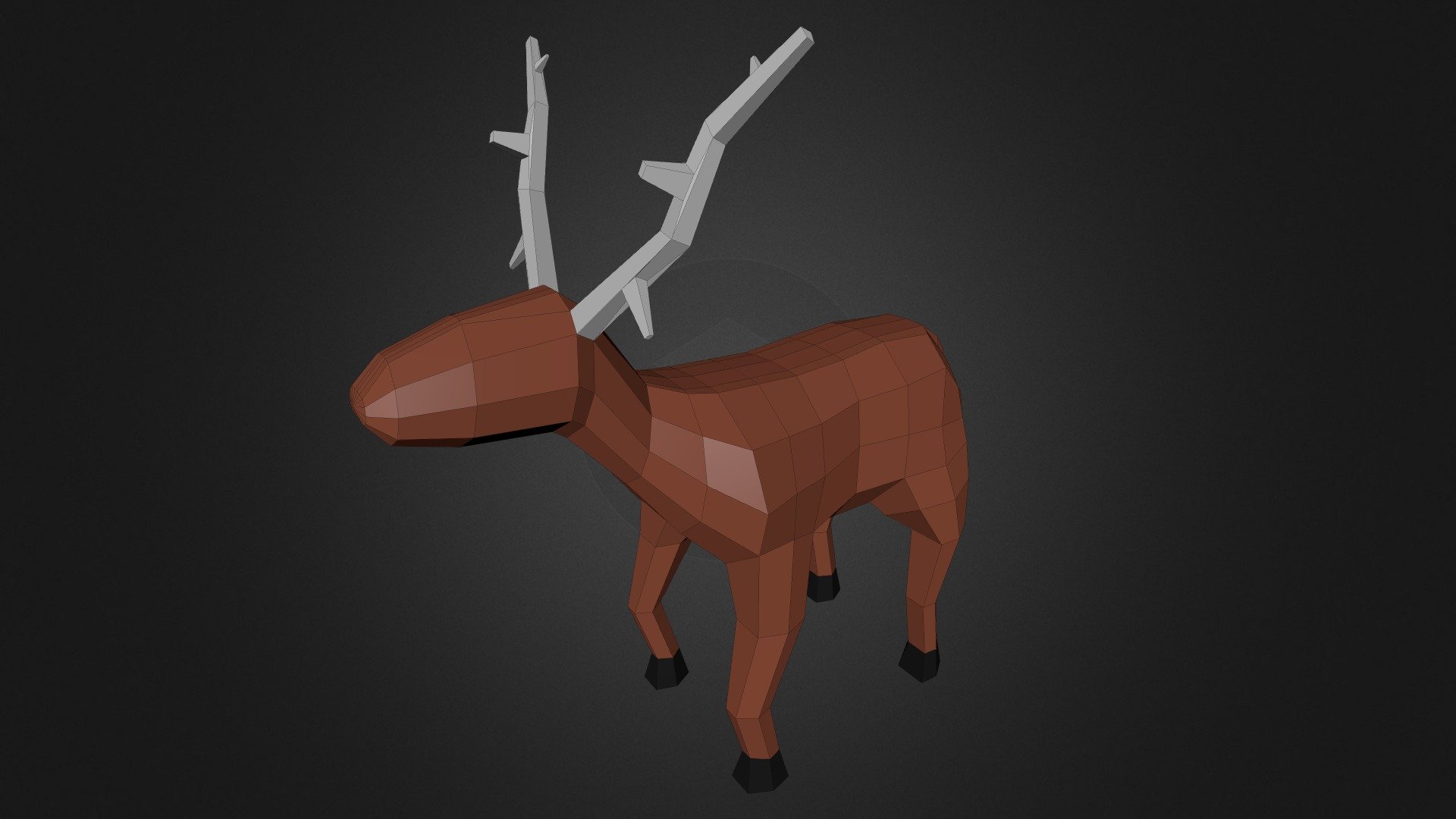 Deer [Low-Poly] - Download Free 3D model by Marcel (@marcelschweiger ...