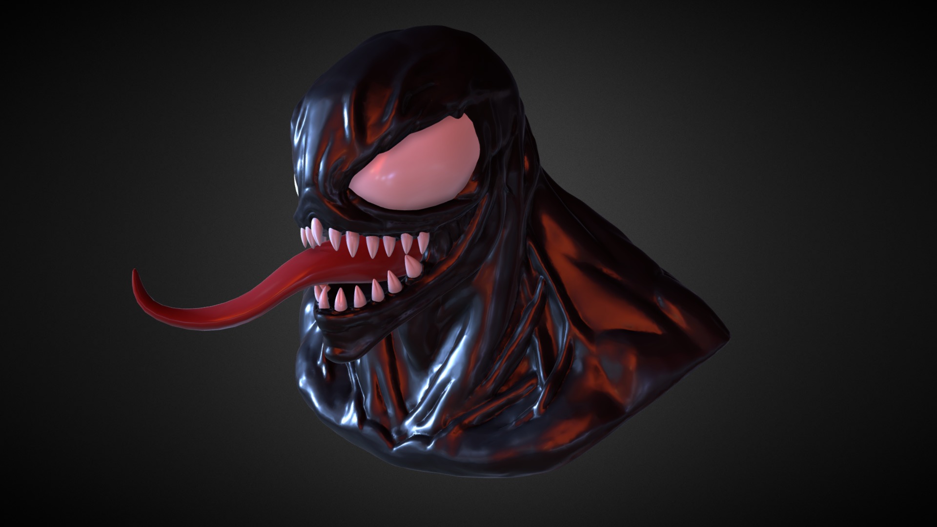 Venom Head Sculpt - Buy Royalty Free 3D model by 3Dimentional ...
