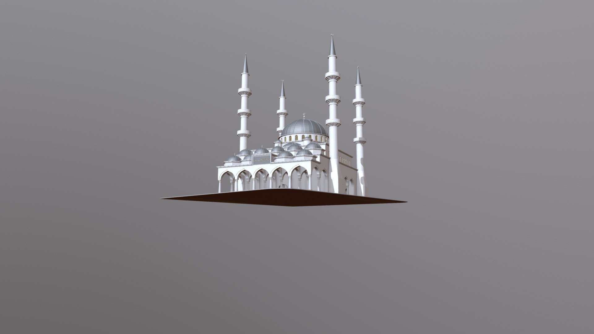 Classic Ottoman Mosque - 3D model by cihanzenger [e2f3f28] - Sketchfab
