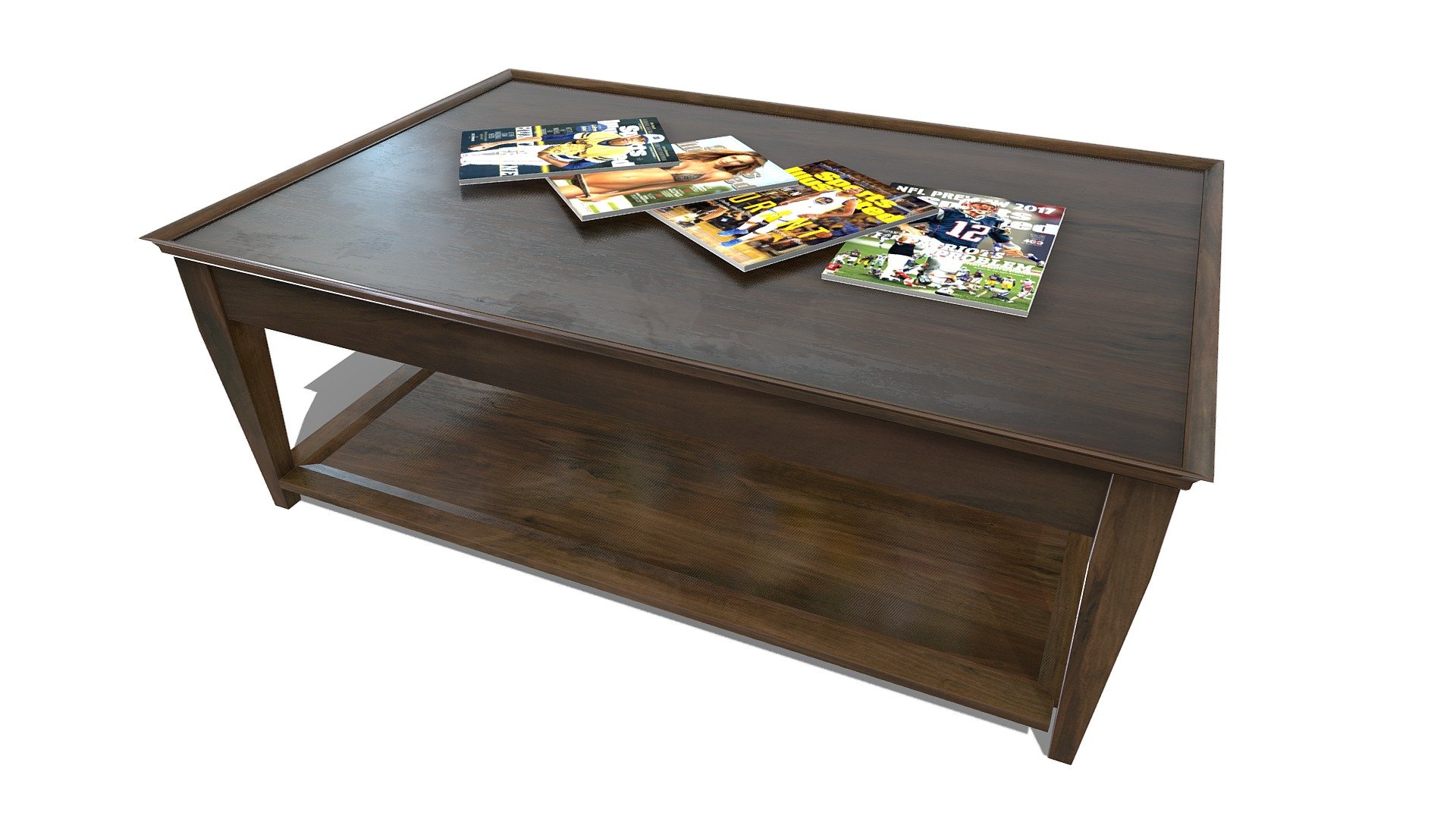 Coffee Table & Magazines - Buy Royalty Free 3D model by Studio Lab ...