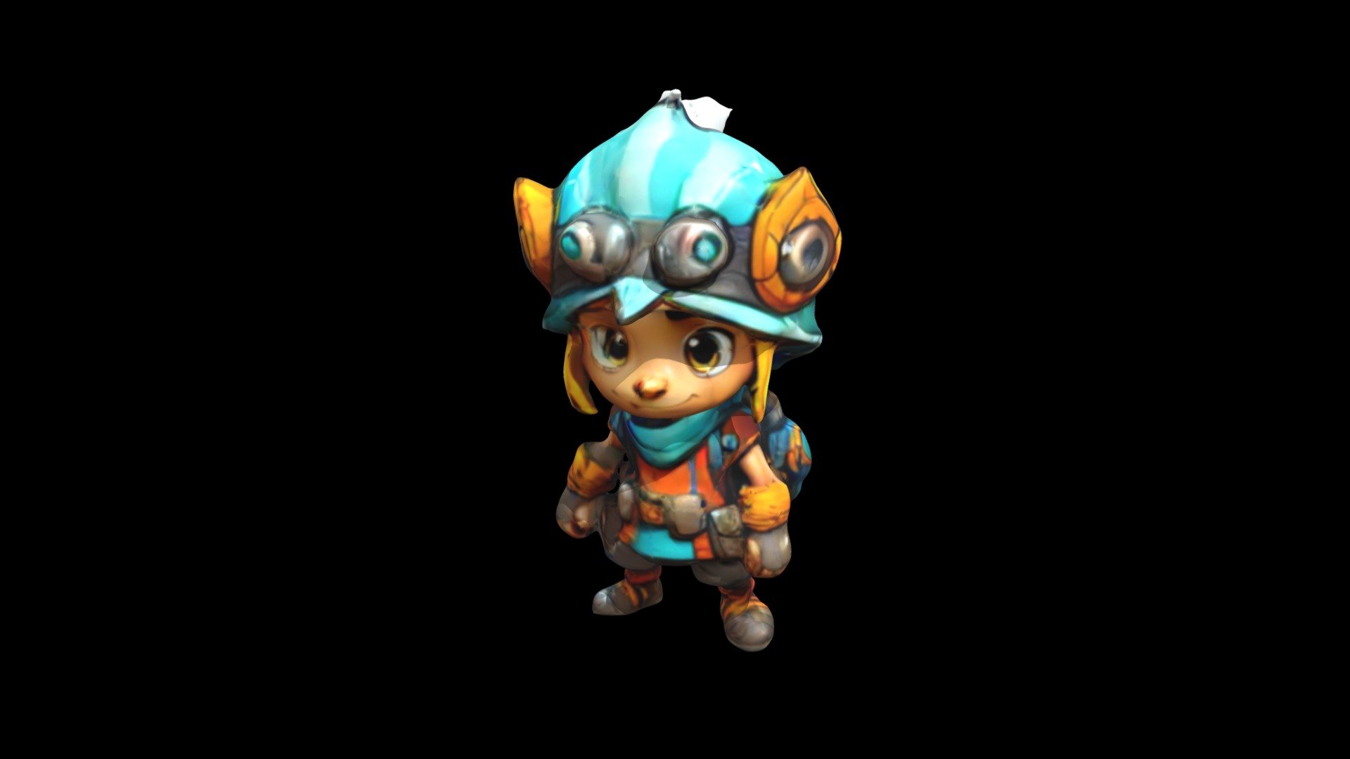 Colorful Animation "Milo" with Goggles and Adven - Download Free 3D ...