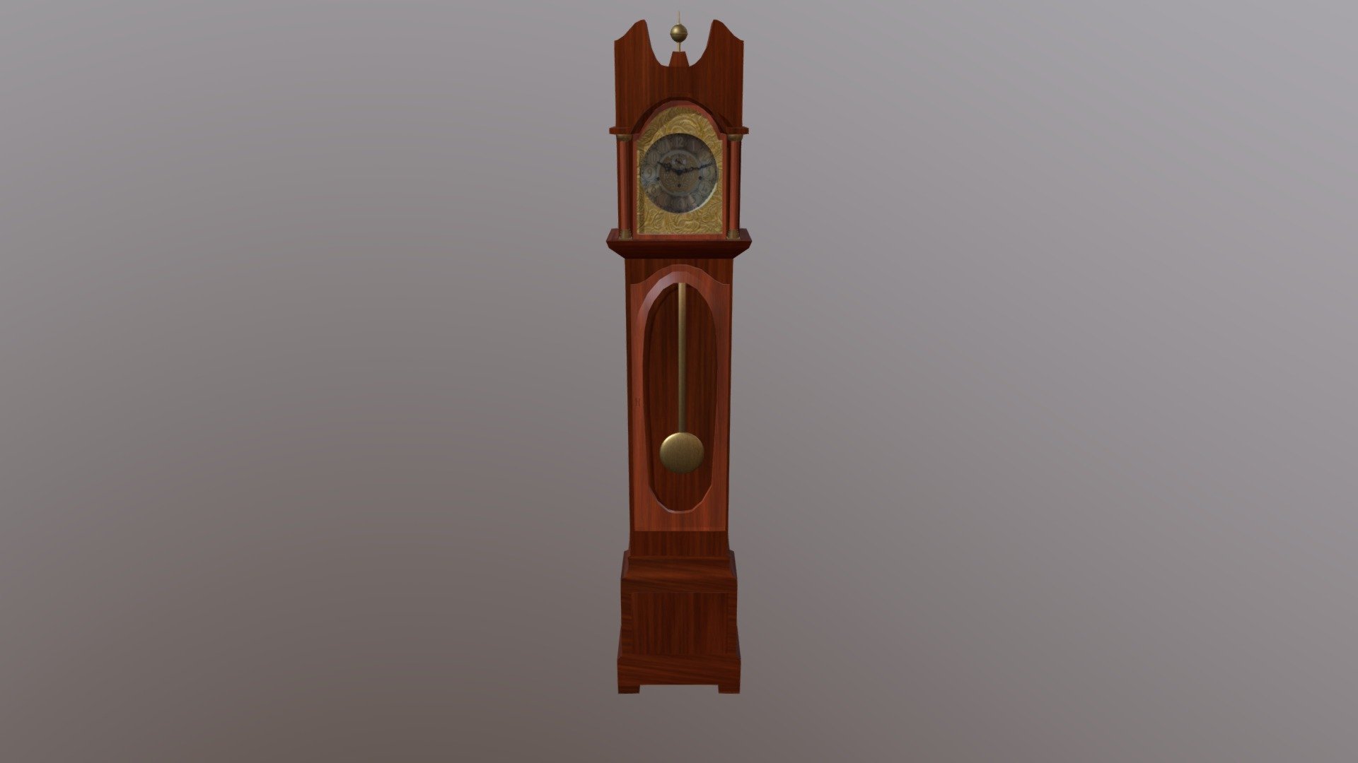 Grandfather Clock - 3D model by jordyndesigns [e2f9377] - Sketchfab