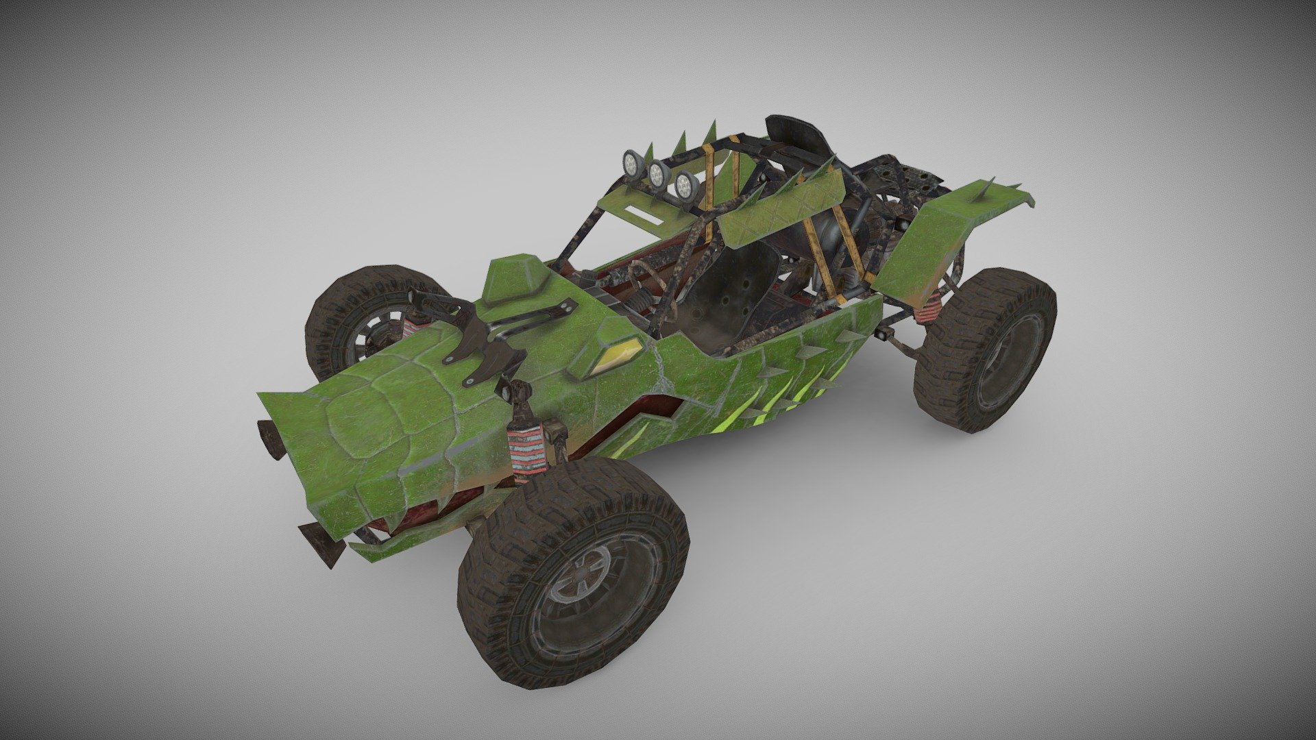 pubg mobile/bgmi green buggy skin with textures - Download Free 3D ...