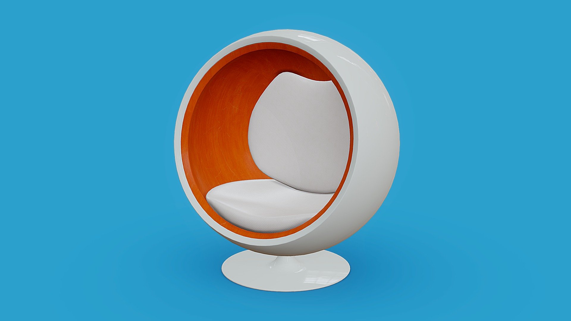 Spherical Futuristic Chair - Buy Royalty Free 3D model by 3Dee ...