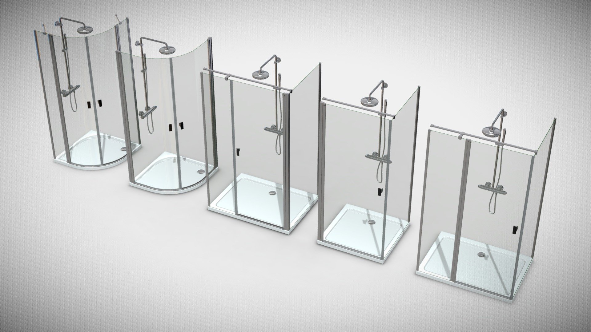 Cabin showers Radaway | NES 3 - Buy Royalty Free 3D model by madMIX ...