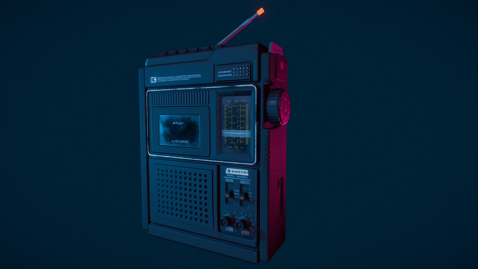 Sanyo M2528N - 3D model by Tom Sandvik (@Tom.Sandvik) [e3041b8] - Sketchfab