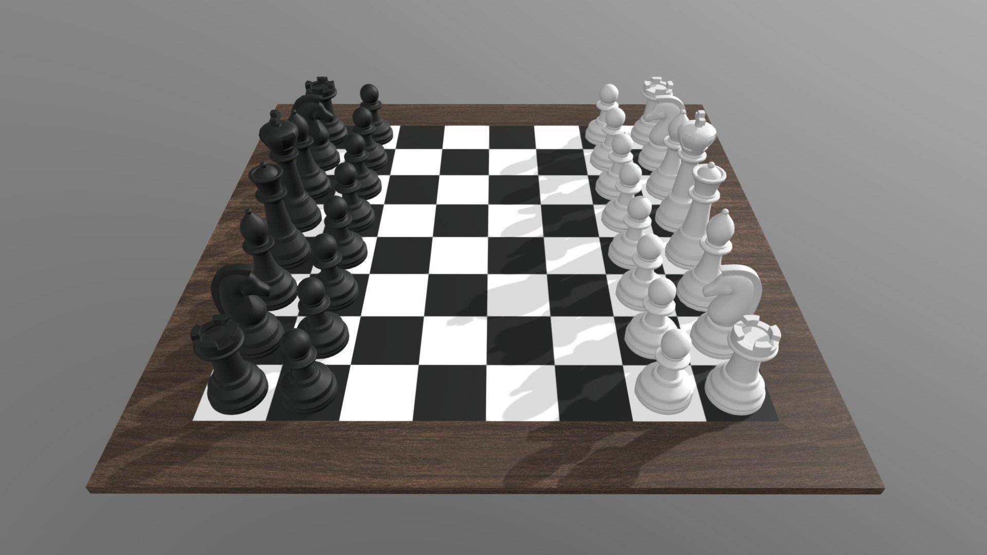 Chess Set - 3D model by JJ Curtin (@jjcurtin) [e306b19] - Sketchfab