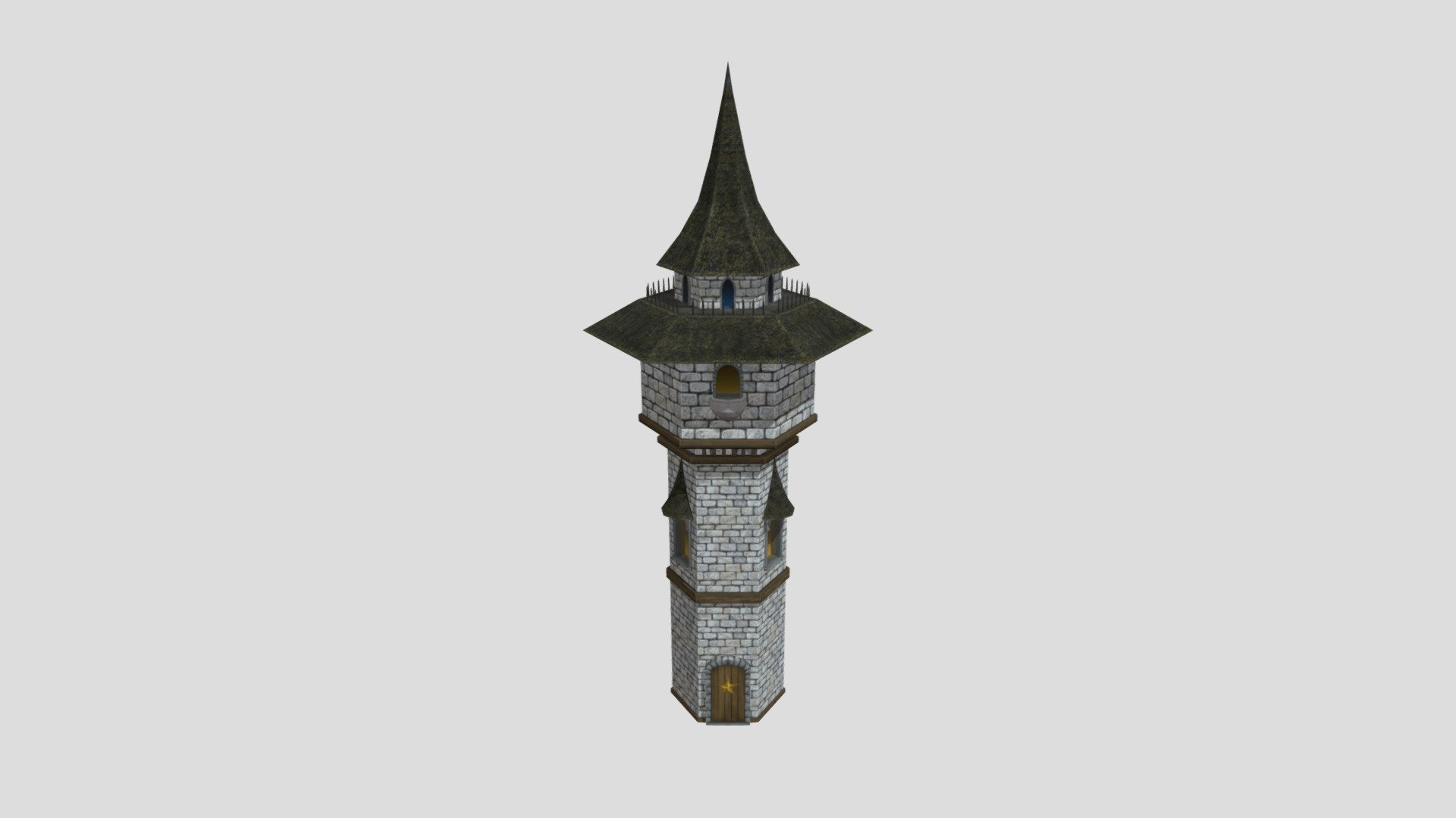 Wizard Tower - 3D model by gsandersart [e3071be] - Sketchfab