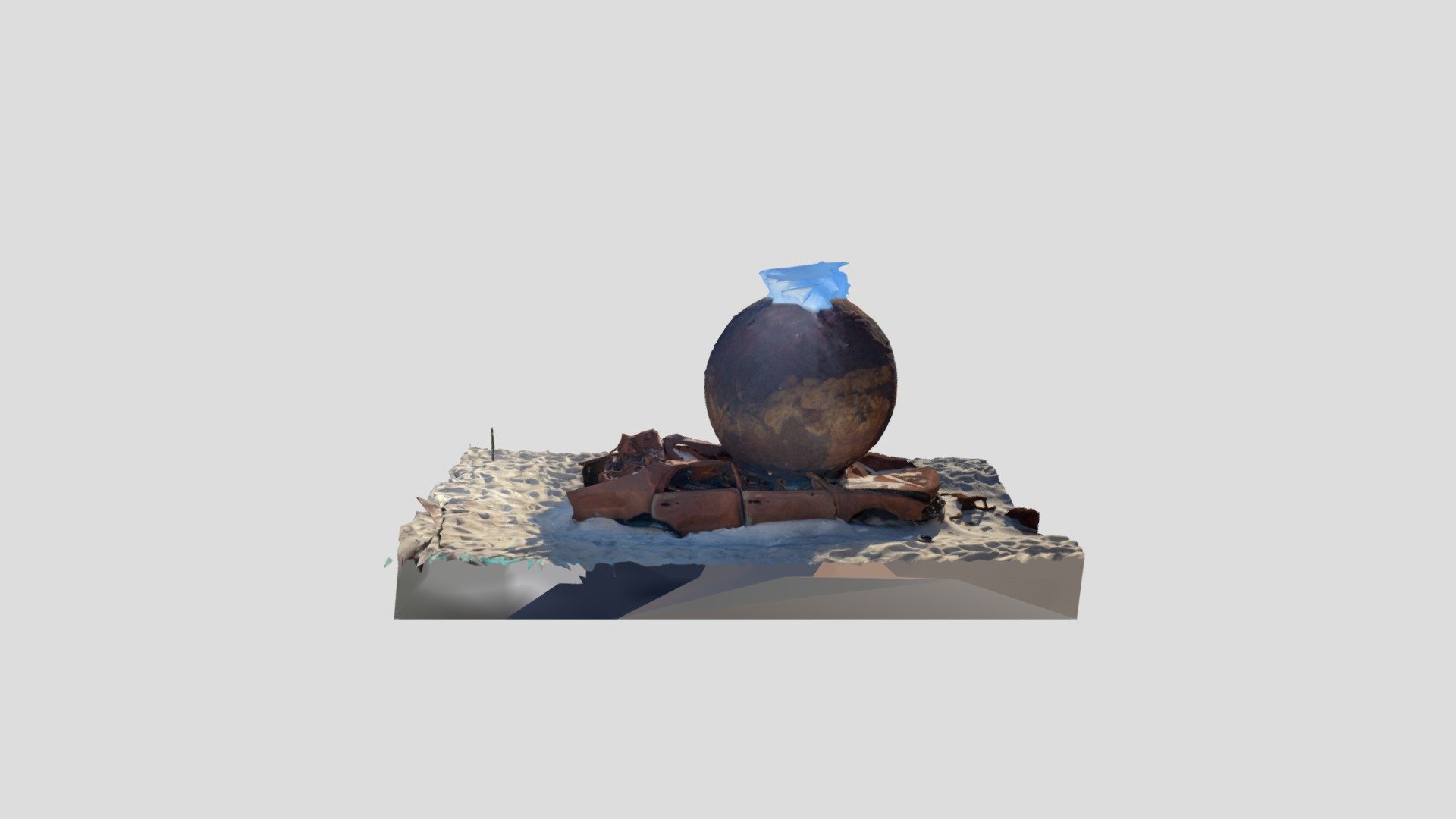 Car Crash For Jimmie Durham by Tim Burnes - Download Free 3D model by ...