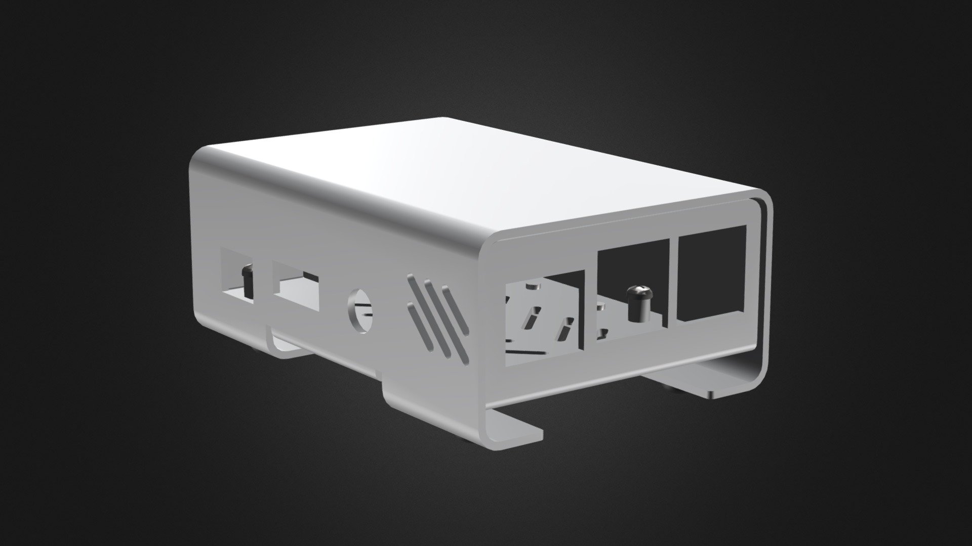 Raspberry Pi 2B/3B ALUMINIUM CASE - Single type - 3D model by ...
